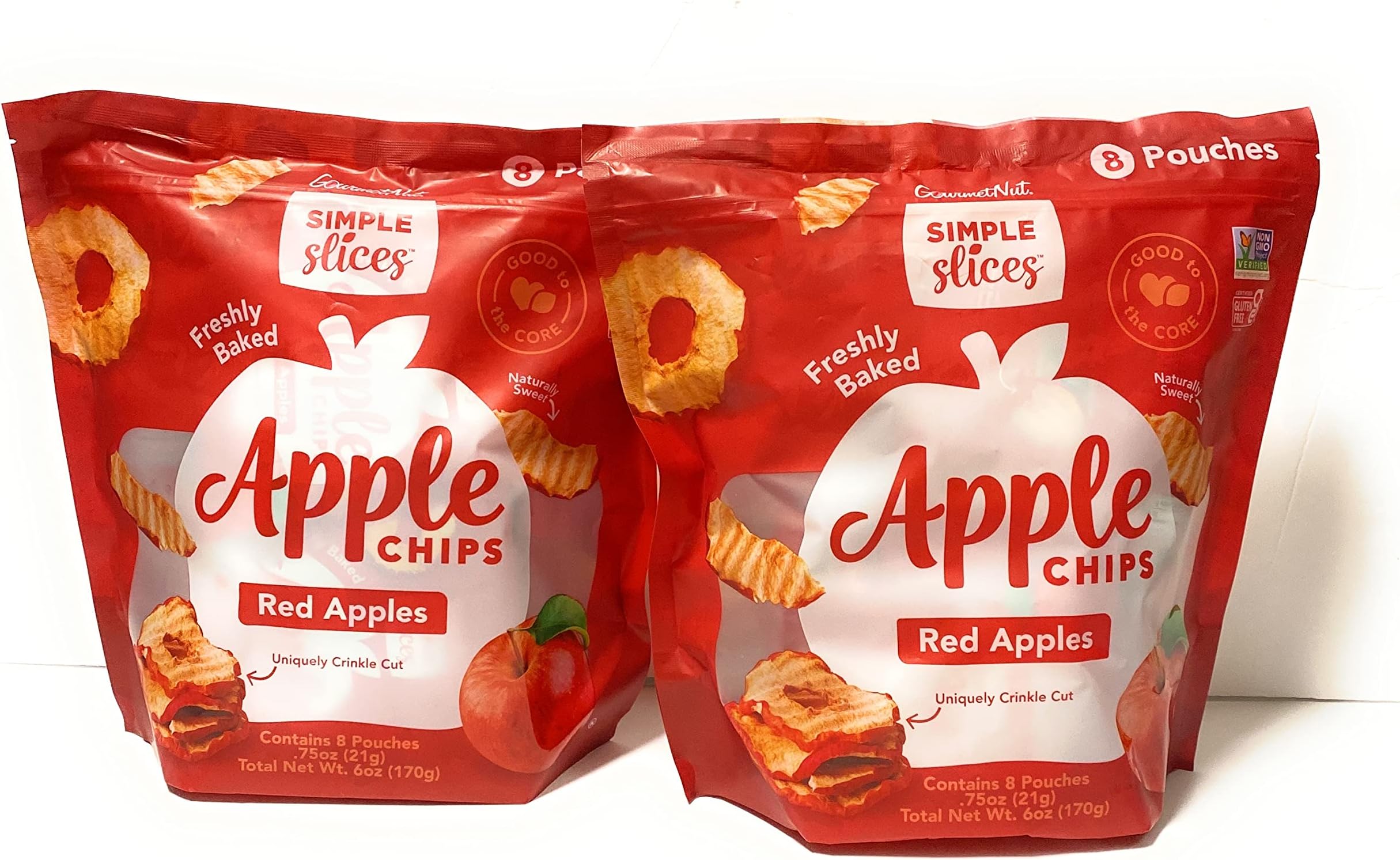Amazon.com: Gourmet Apple Chips Simple Slice Red Apples Freshly Baked ...