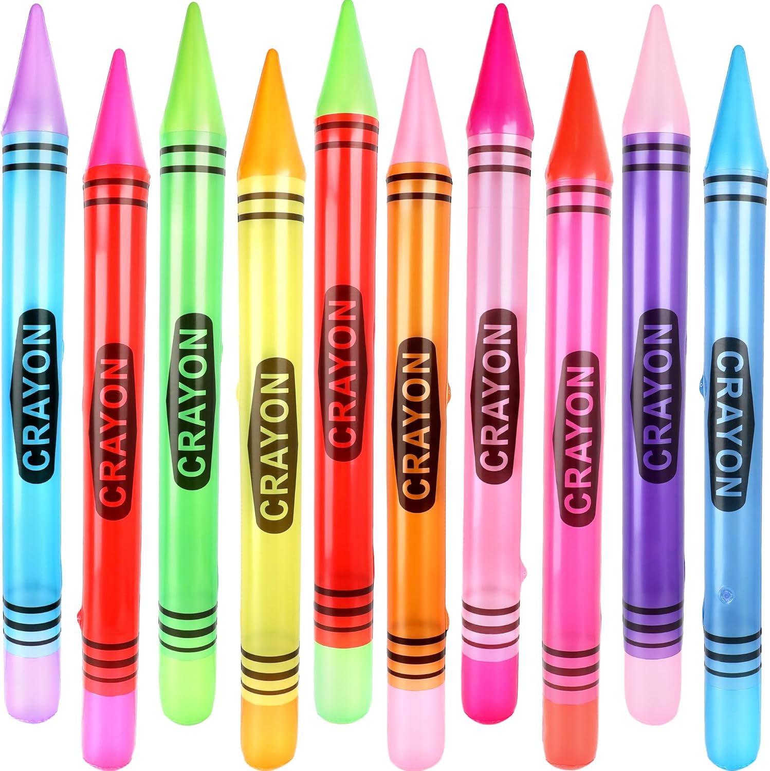Amazon.com: Rcanedny 10 Pcs 41 Inch Inflatable Crayons Colorful Large ...