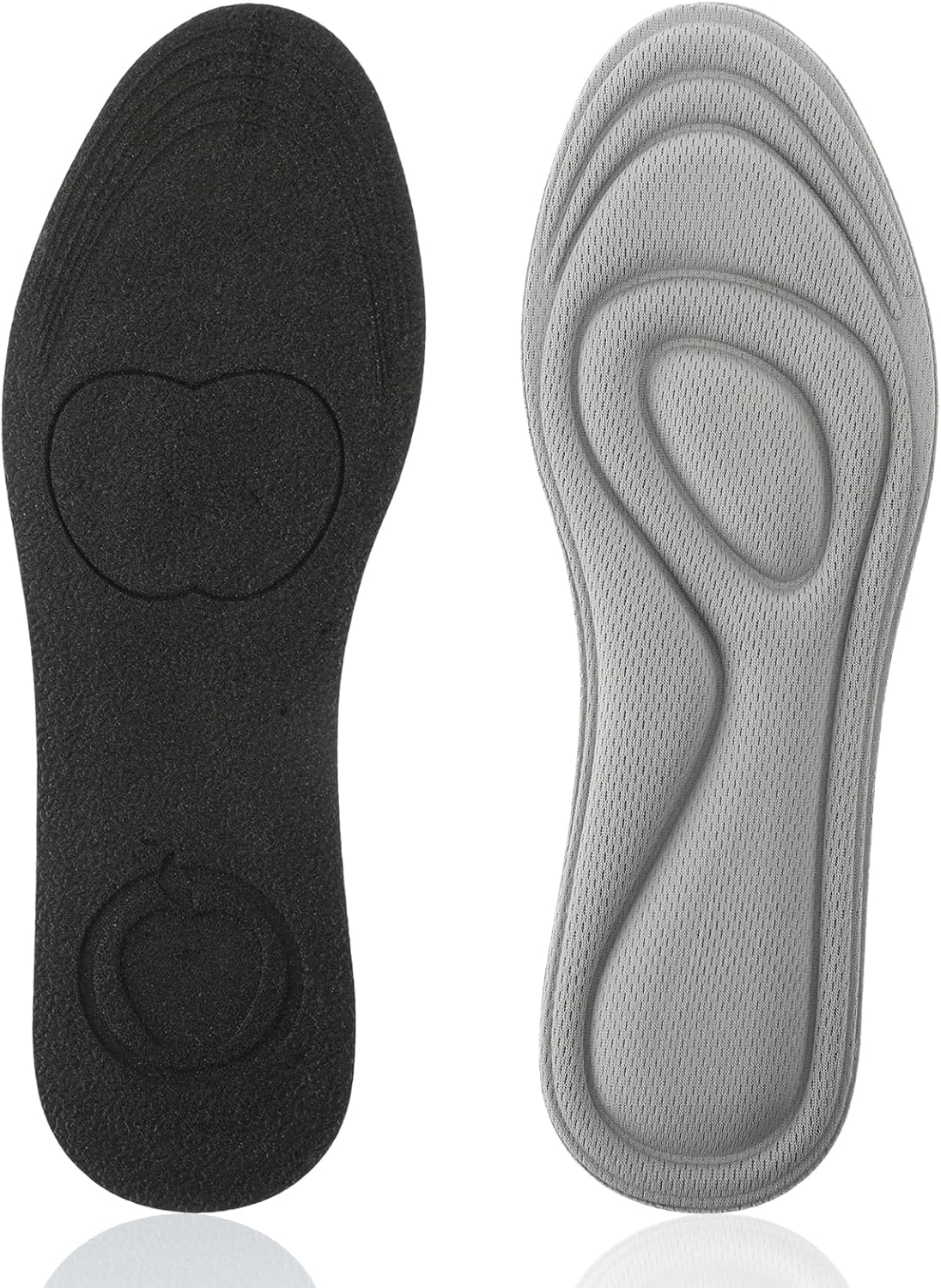 WLLHYF 1Pair Memory Foam Insoles for Women Replacement Inner Soles for ...