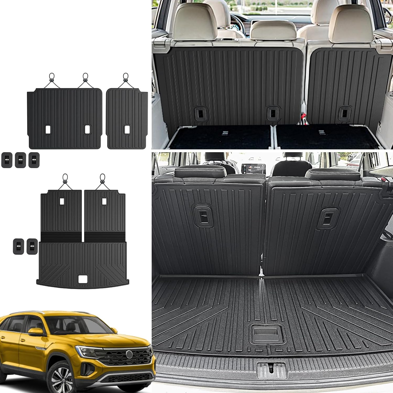 Amazon.com: JOULARISE Kick Mats Cargo Mat with Backrest Mats for 2018 ...