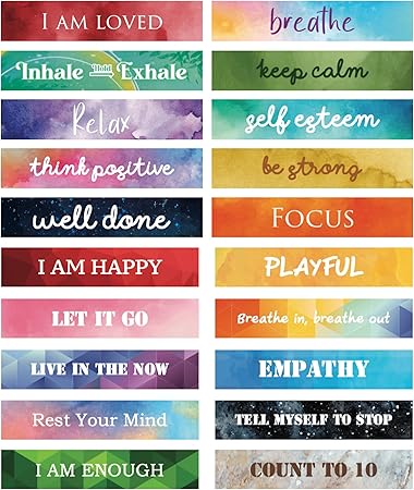 Amazon.com: 120 Pcs Calm Strips - Textured Sensory Stickers with ...