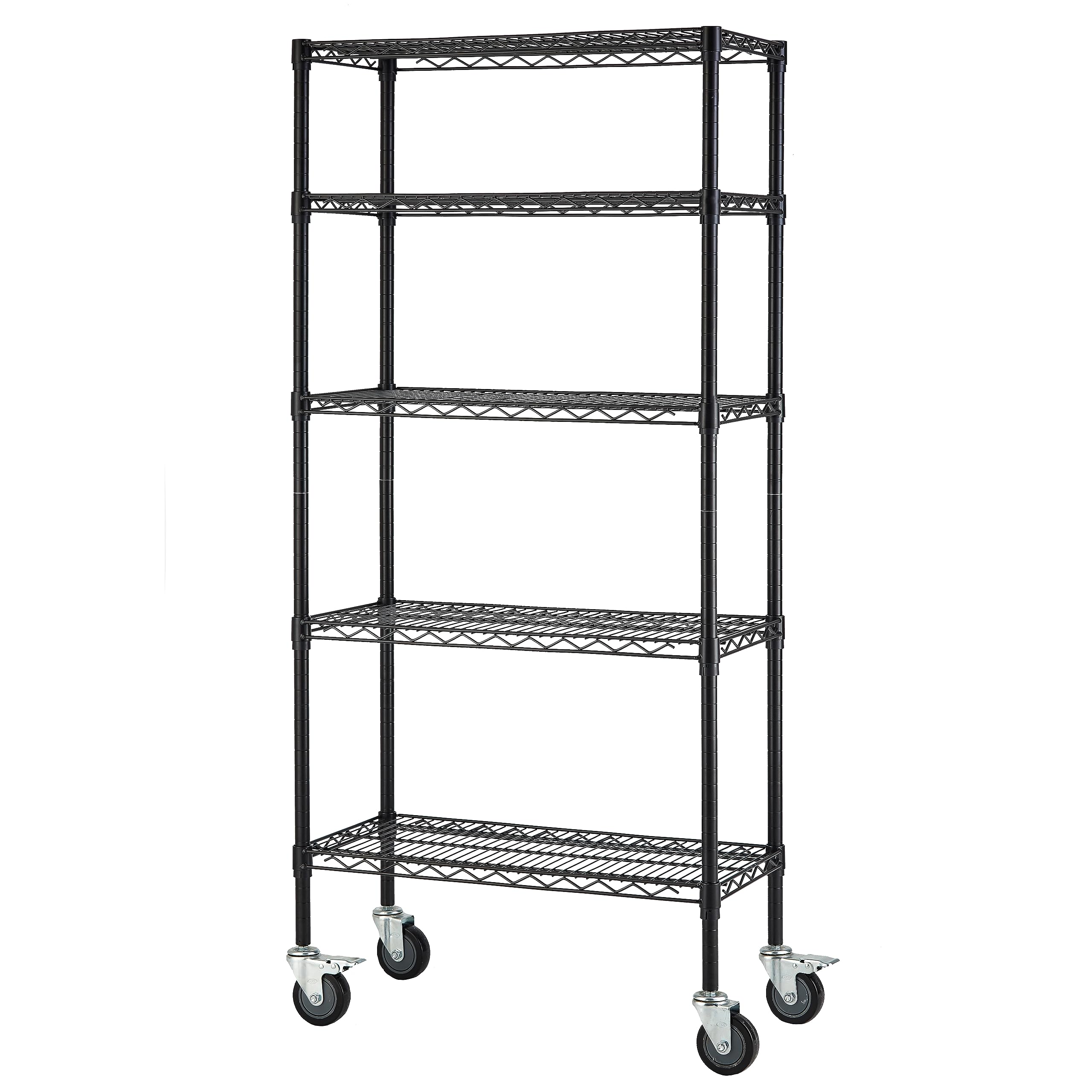 StoreRack Shelving Unit on Wheels, Storage Shelves on Wheels, Wire ...