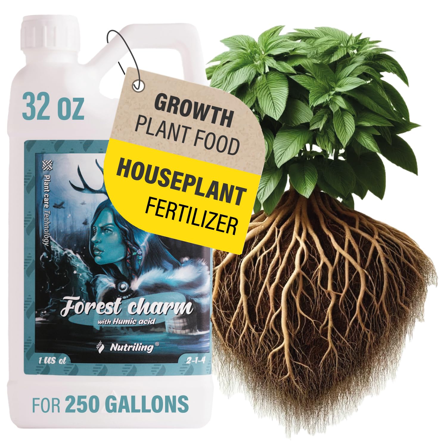 Amazon.com : Grow Big Fertilizer Plus Humic Acid, NPK Fertilizer, Plant ...