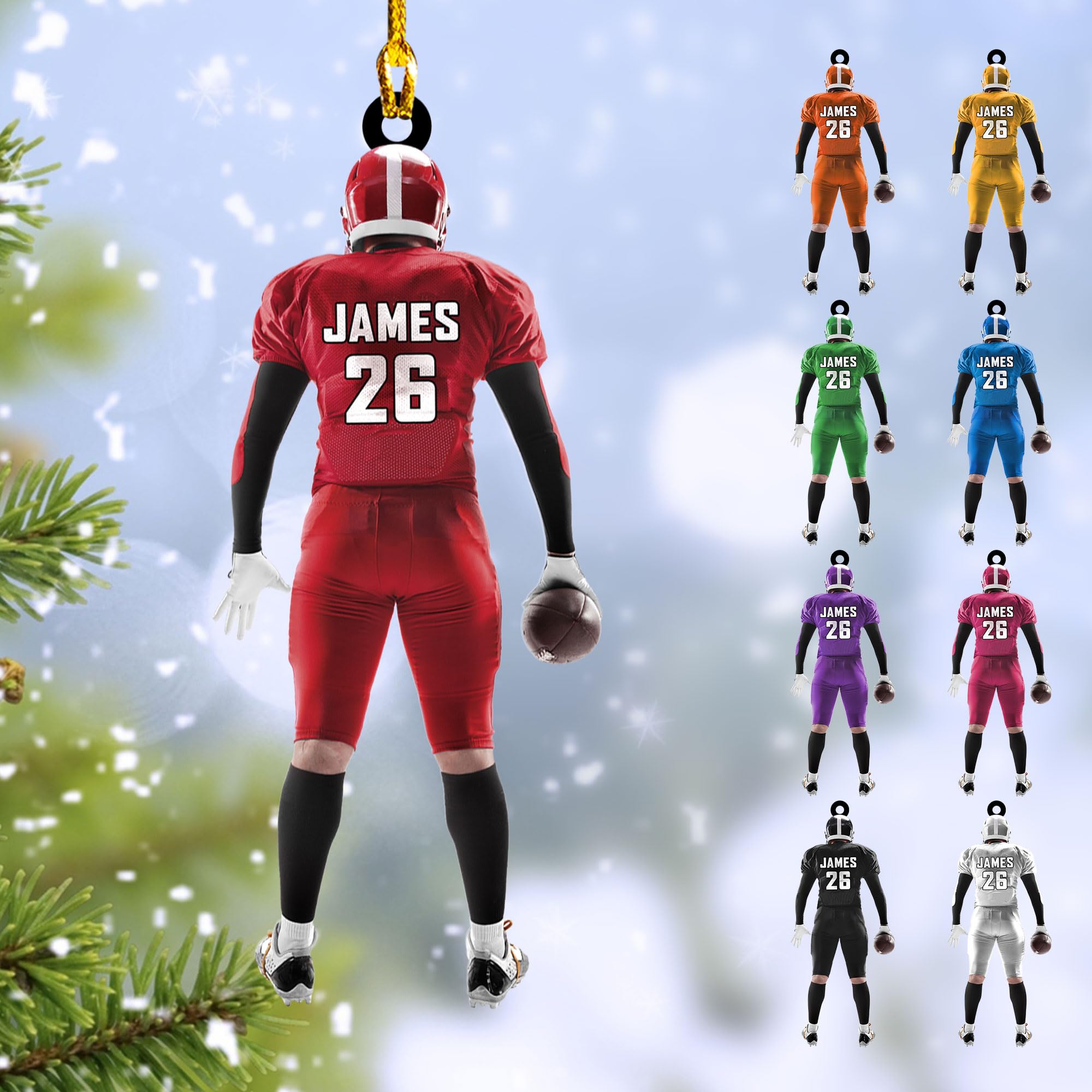 Amazon.com: RoyalBro Personalized Football Ornaments 2023, Customized ...