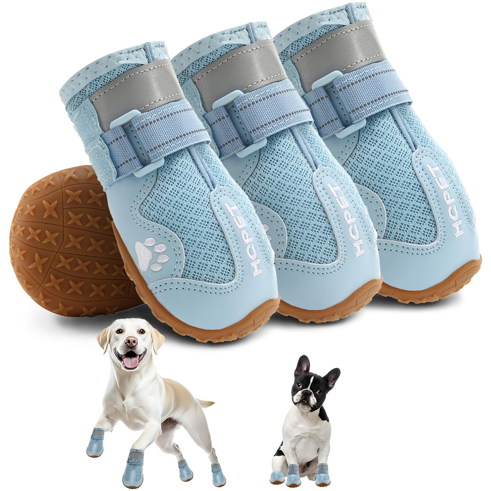 Amazon.com : Hcpet Dog Shoes, Dog Boots for Small Dogs, Breathable ...