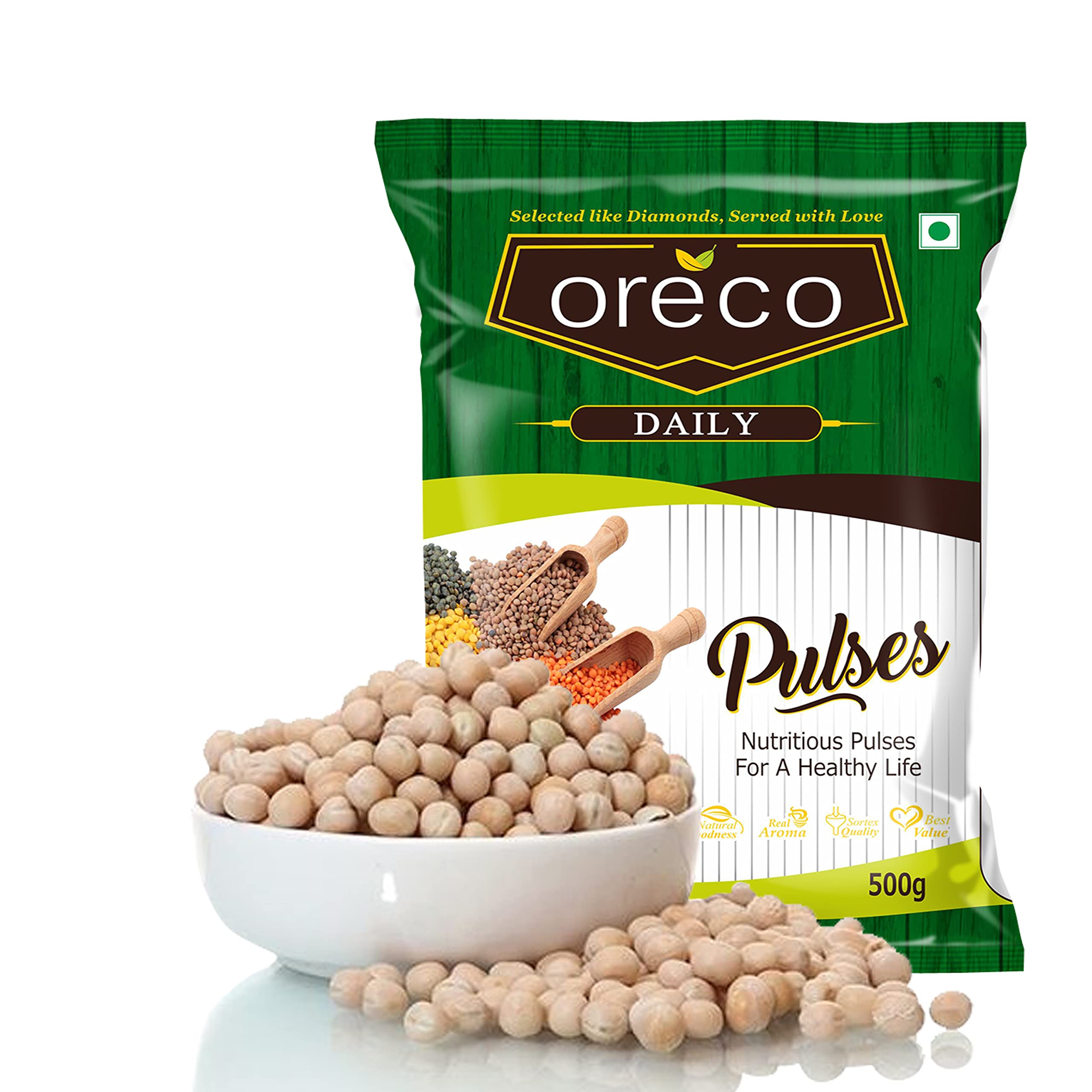 Buy Oreco Safed Matar (Vatana, Matar Kulcha, White Matra, White Peas ...