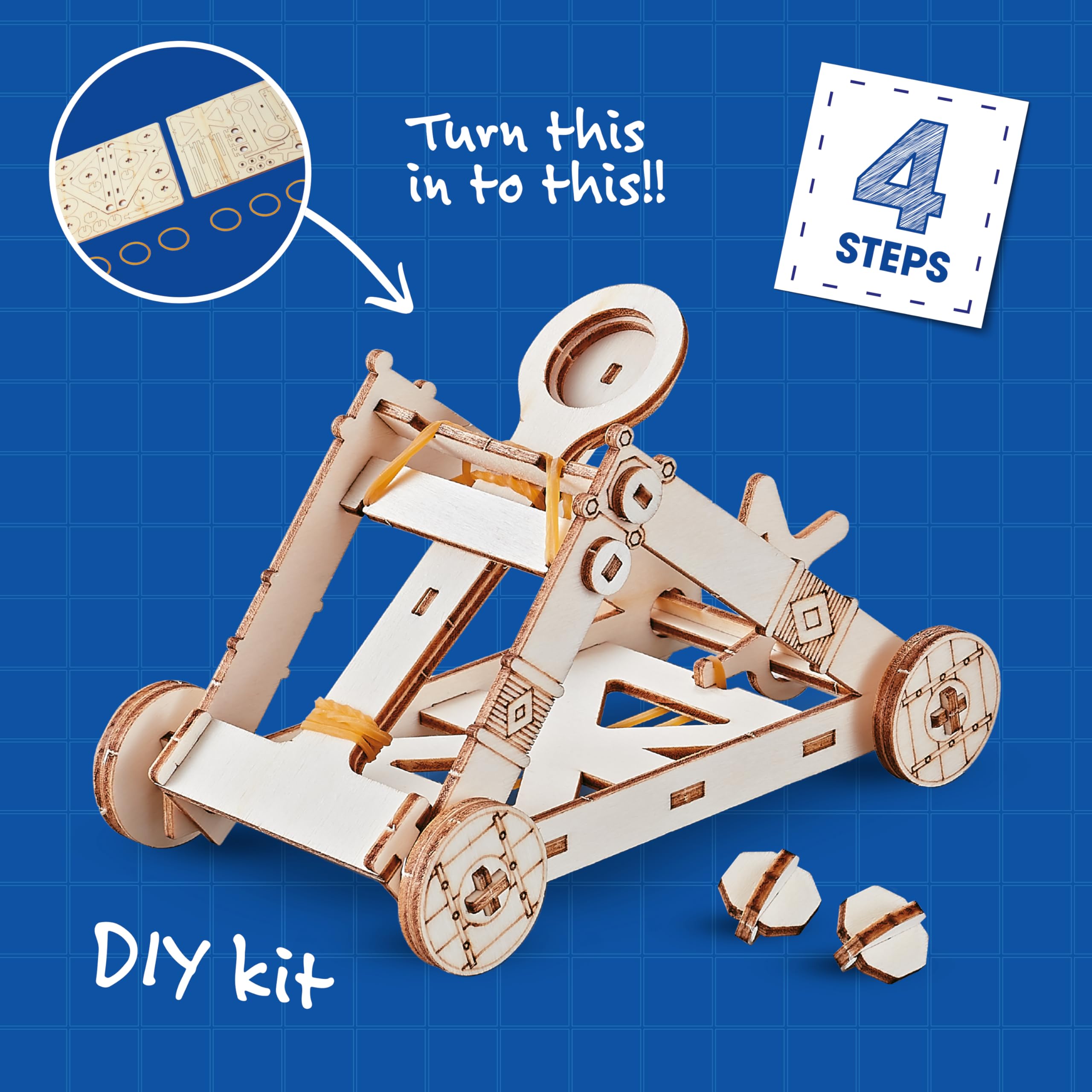 #winning Build Your Own Wooden Trebuchet Sling Flat Pack Home STEM ...