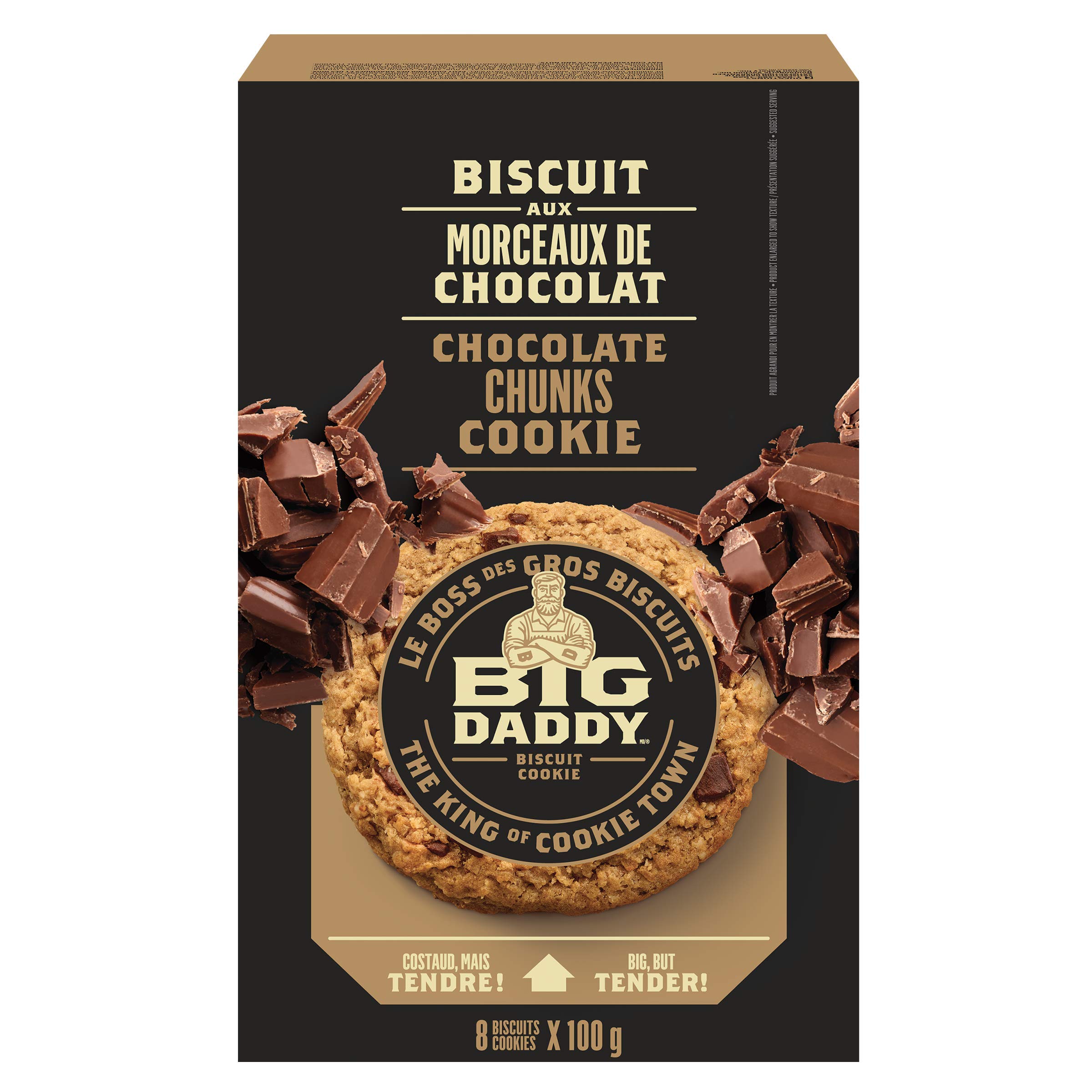 Big Daddy Chocolate Chunks Cookies, Soft & Tender Home-Baked Style ...