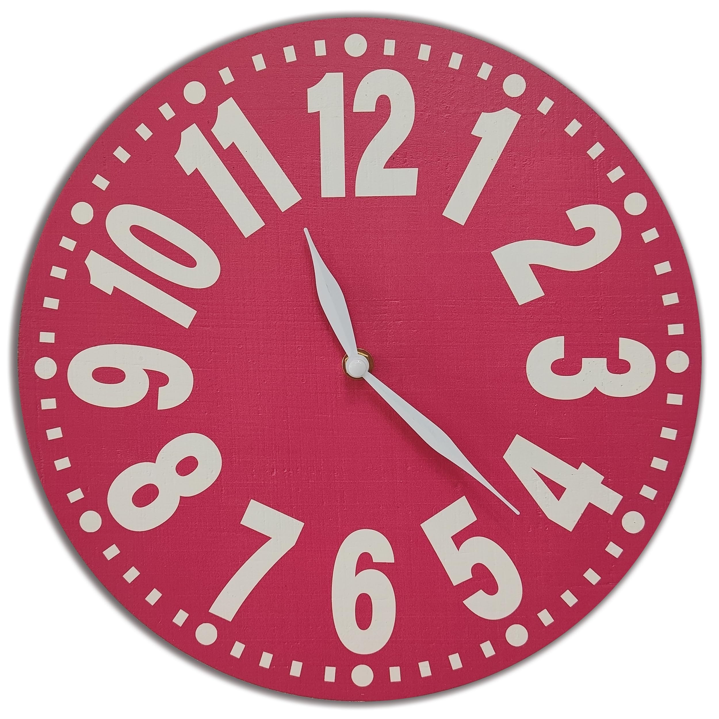 Amazon.com: Large White Number Modern Farmhouse Clocks for Walls ...