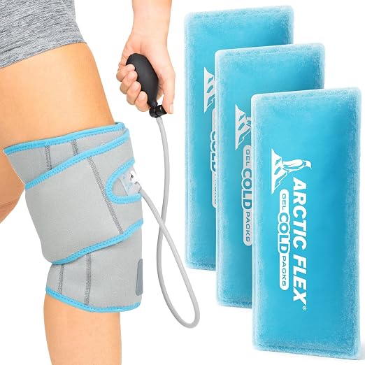 Amazon.com: Vive Compression Knee Ice Wrap - Reusable Brace with Air ...
