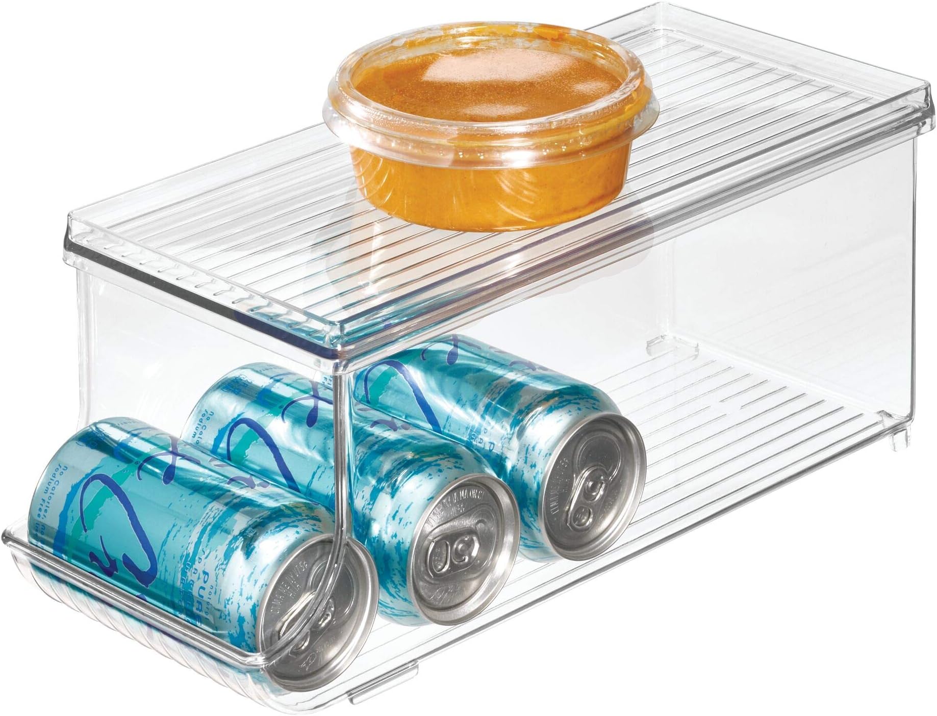 Amazon.com: BingoHive Rolling Soda Can Organizer for Refrigerator Can ...