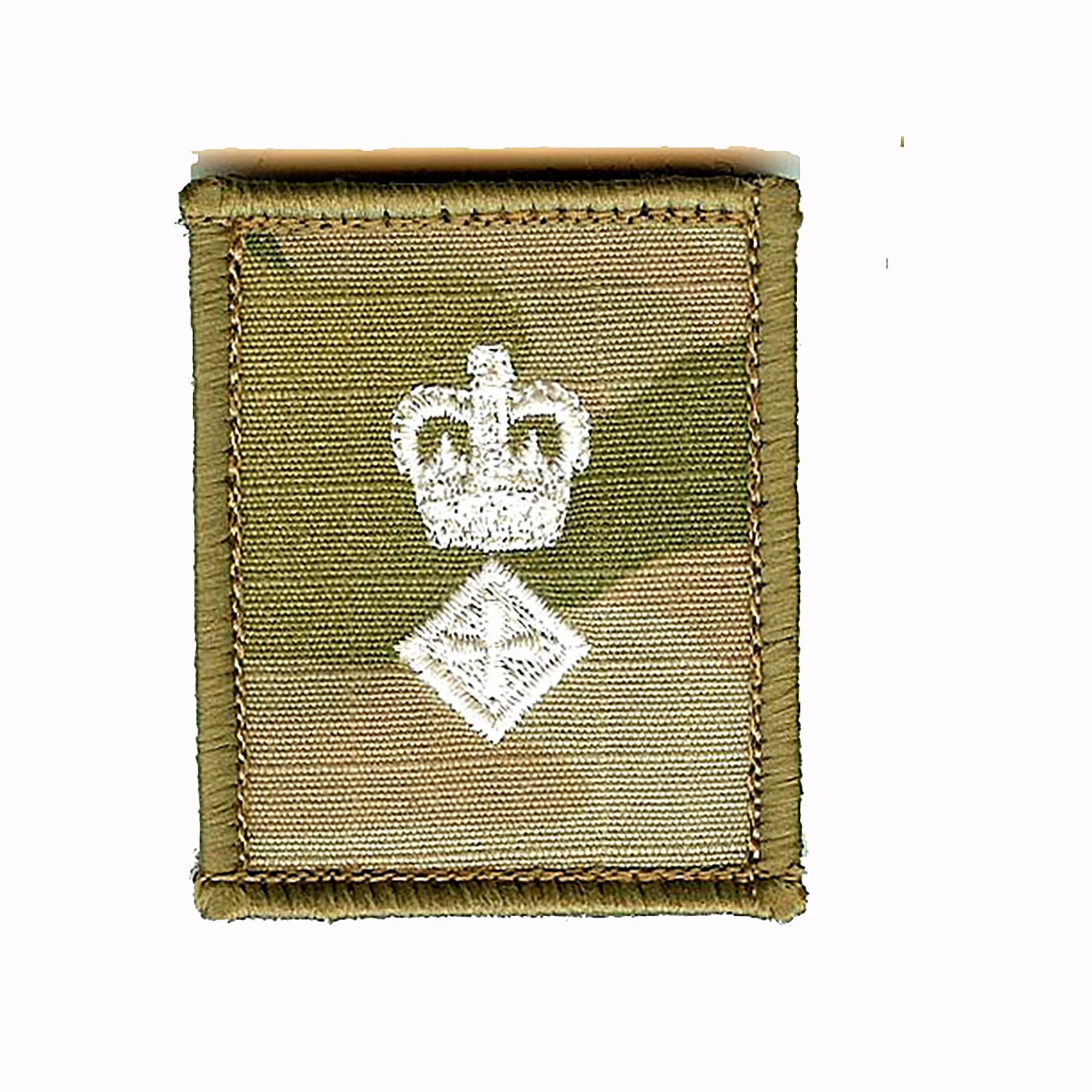 CL Distribution Ivory on Multicam/MTP Hook (Sticky) Backed Rank Badge ...