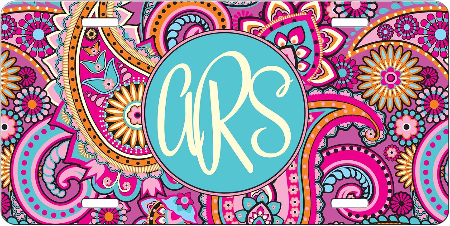 Amazon.com: Simply Customized Personalized License Plate Monogram ...