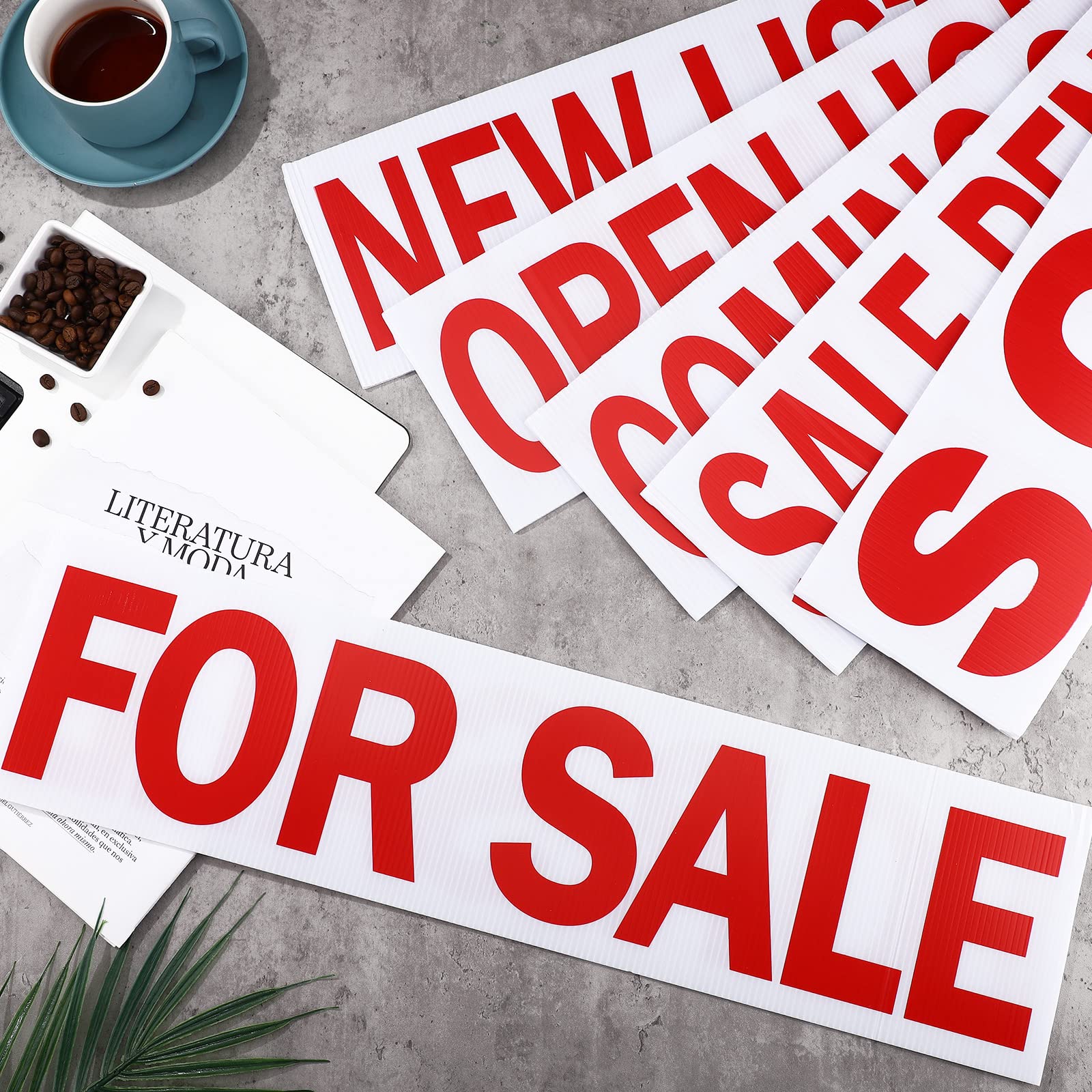 Snapklik.com : Juexica 12 Pcs Real Estate Rider Signs 24 X 6 Inch Sold ...