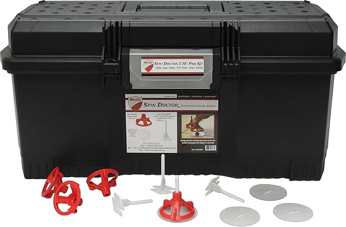 RTC Spin Doctor 800 Piece Floor Tile Kit with 100 Frictionless Clear ...
