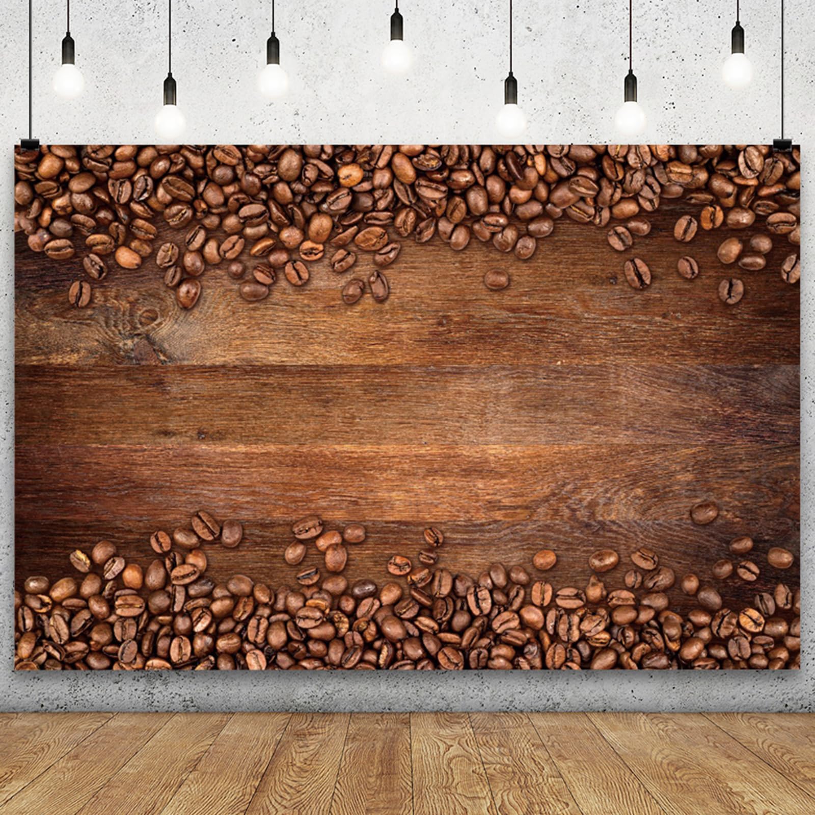 Amazon.com : BELECO 7x5ft Fabric Cozy Coffee Restaurant Bar Backdrop ...