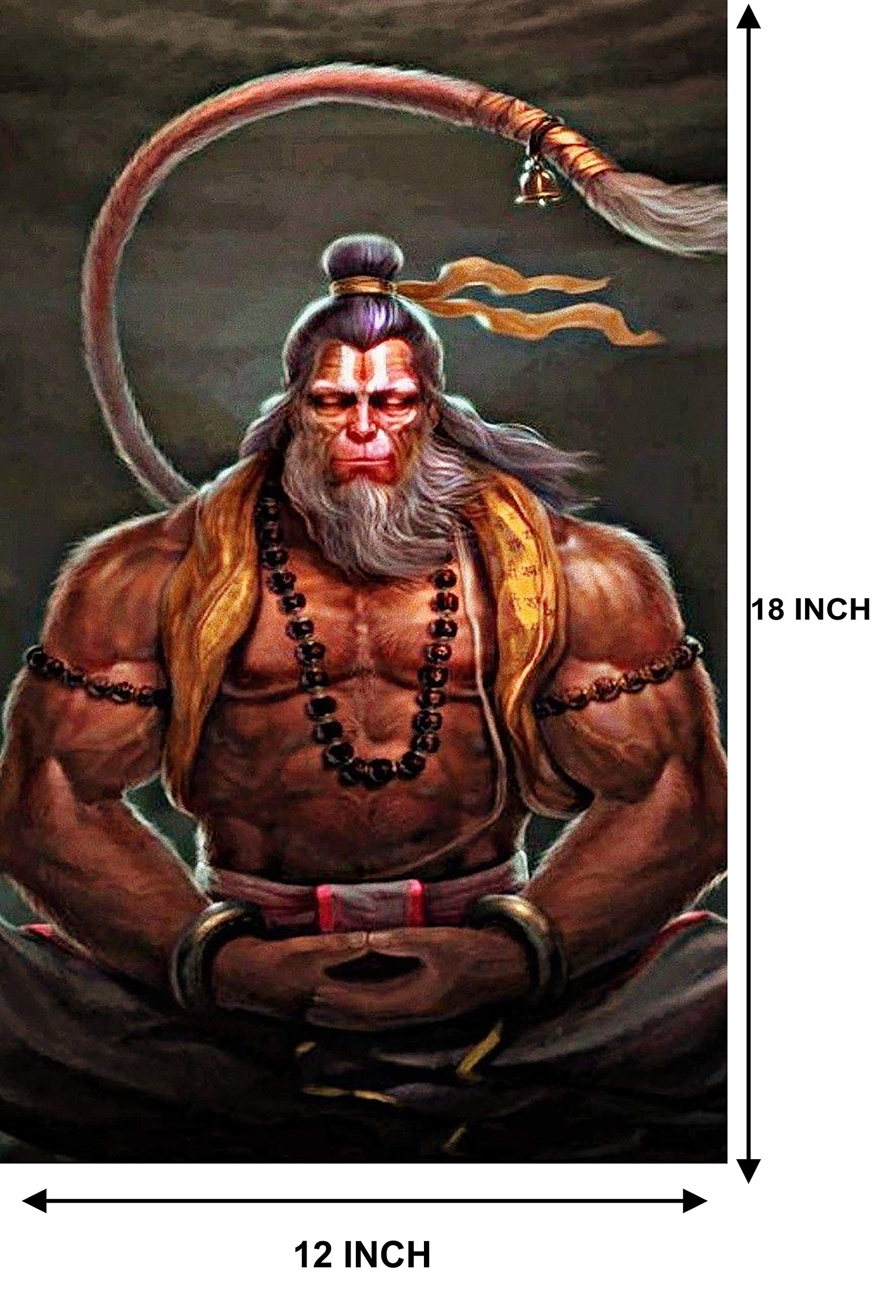 Buy BALDAU PRINTS God Hanuman Ji Poster For Room |god hanuman ji poster ...