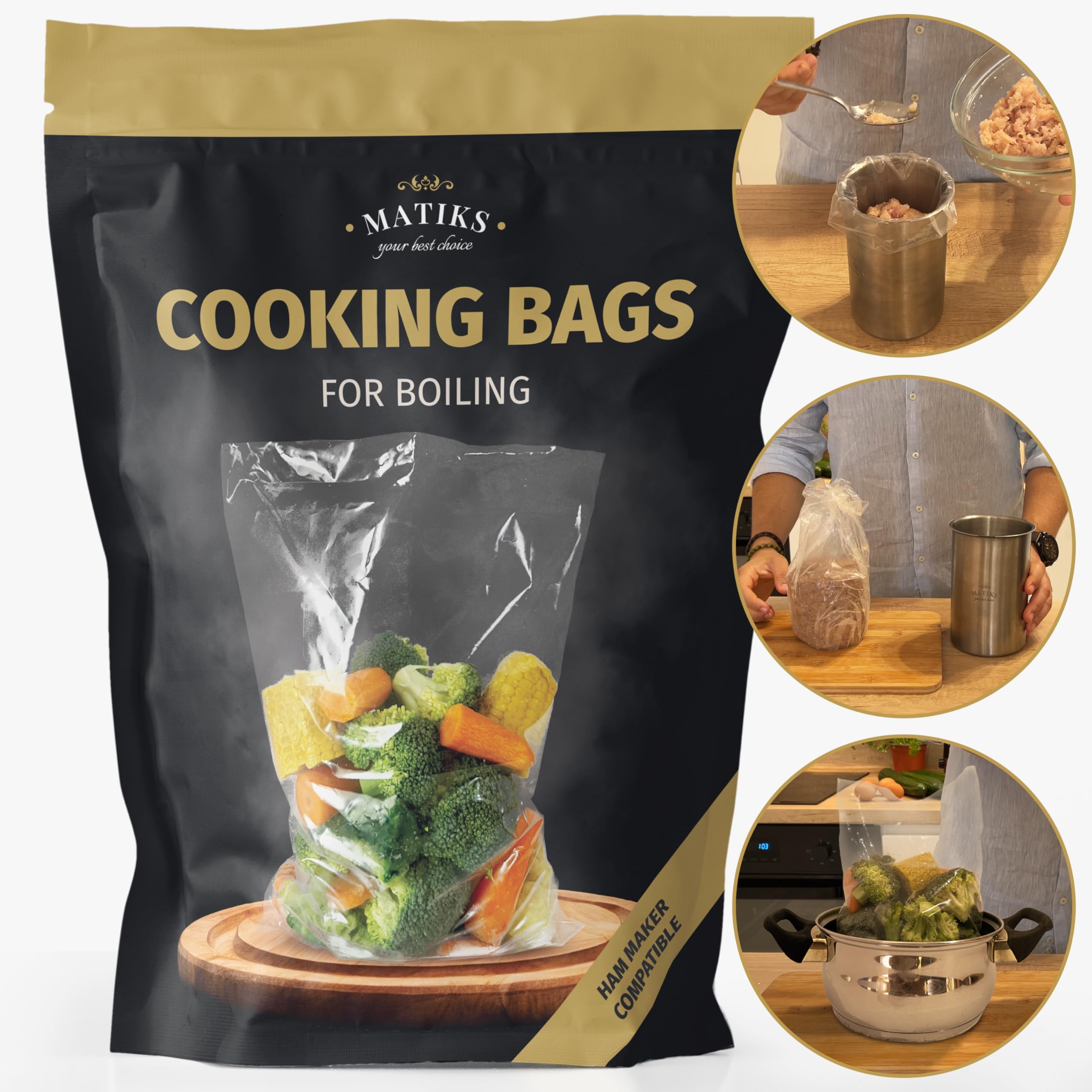 Amazon.com: OTG Double Leak Prevention Cooking Bag for Exhaust Food ...