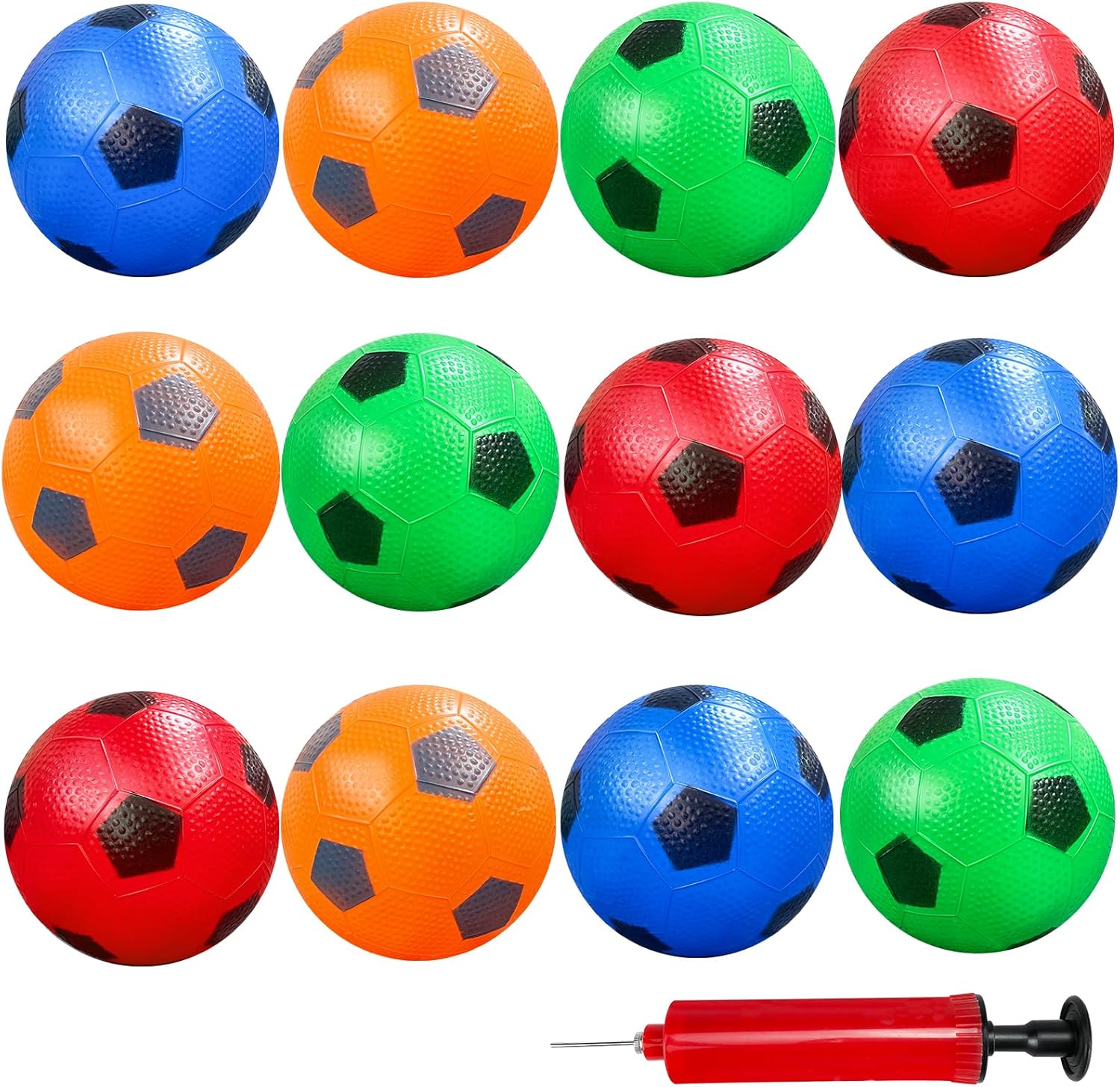 Amazon | Hymaz 12個セット子供ボール 子供用サッカーボール サッカーおもちゃ ミニサッカー ゴムボール クササイズボール 体幹トレーリング 室内 屋外 誕生日 プレゼント ...