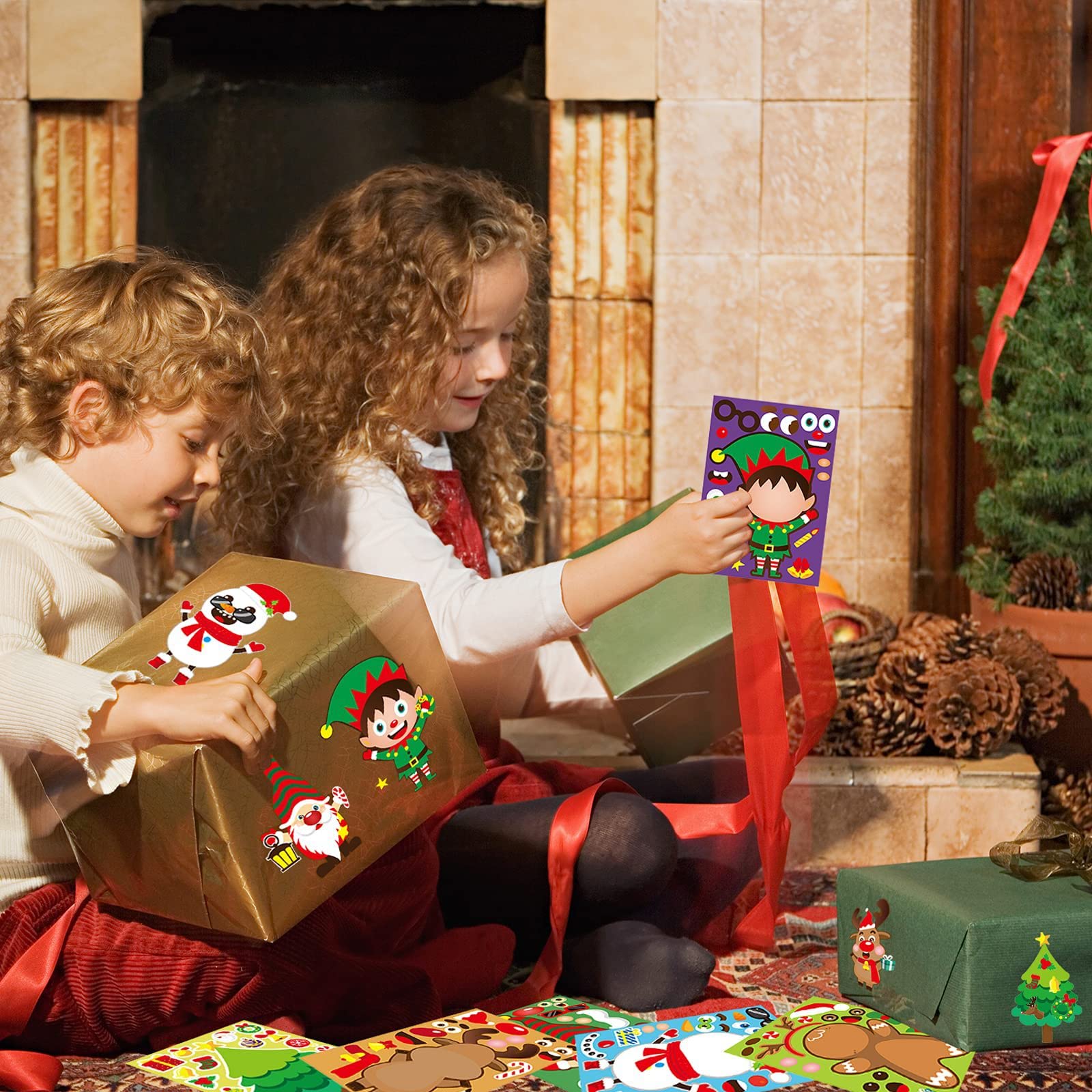 Snapklik.com : 36 Sheets Party Games Sticker - Make Your Own Gnome ...