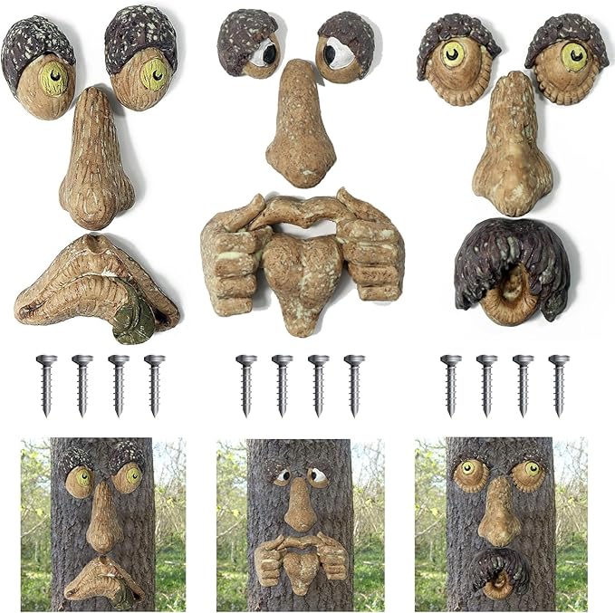 Amazon.com : FmnyYaid Tree Faces Decor Outdoor, Tree Face Outdoor ...