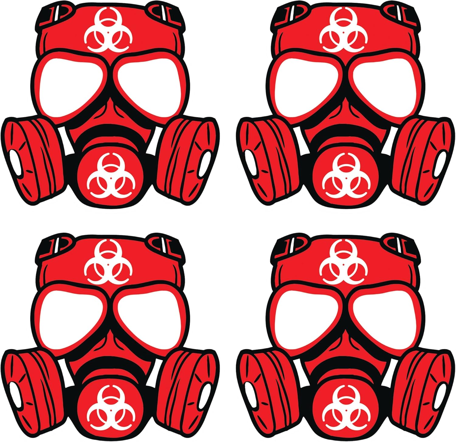 Amazon.com - TreeArm Skull Biohazard Respirator Decal Vinyl Sticker ...