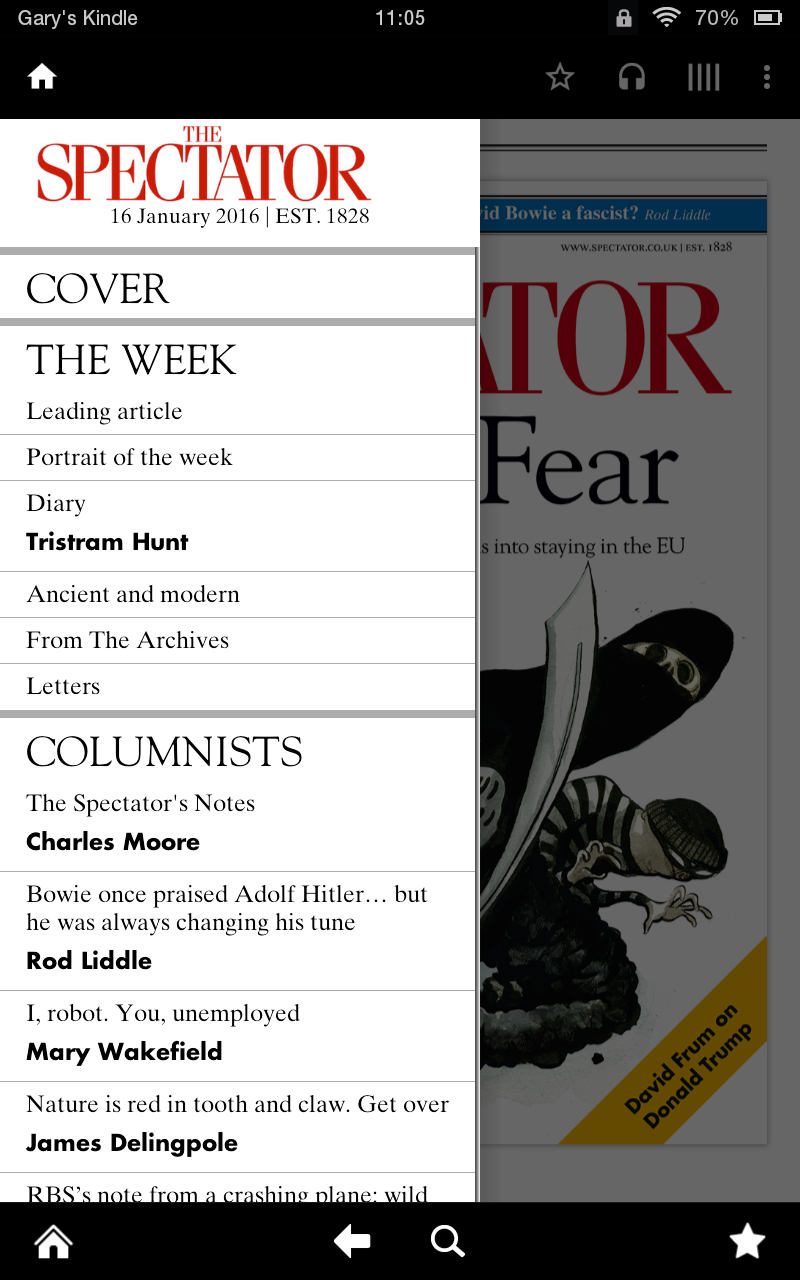 The Spectator Magazine (Kindle Tablet Edition):Amazon.de:Appstore for ...
