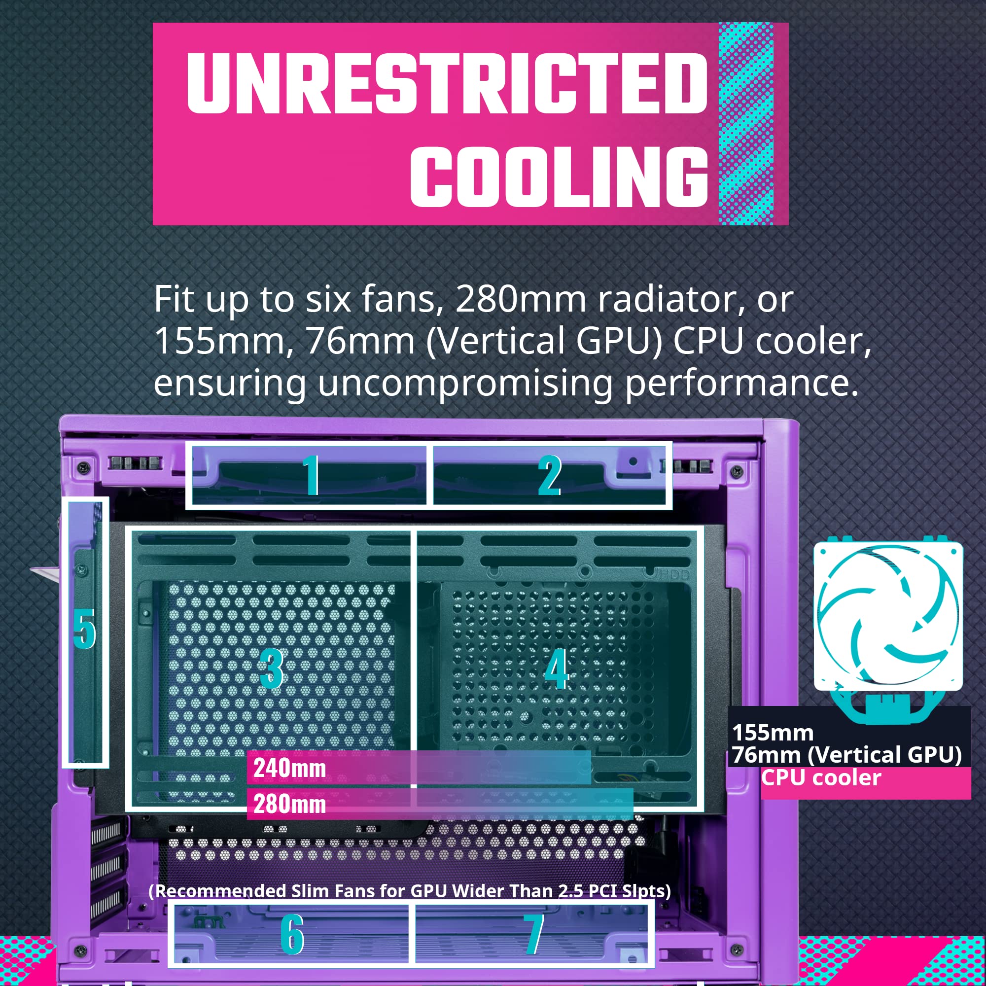 Cooler Master Masterbox NR200P ITX Desktop Casing Black