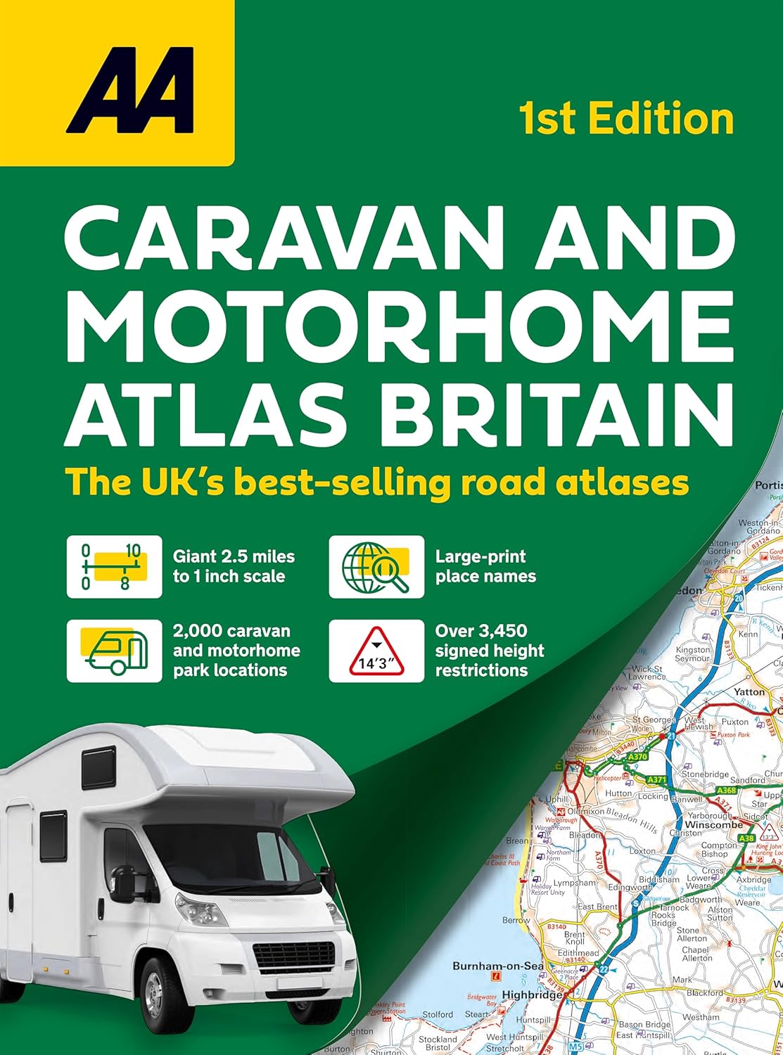 Aa Caravan and Motorhome Atlas Britain : Aa Publishing: Amazon.in: Books