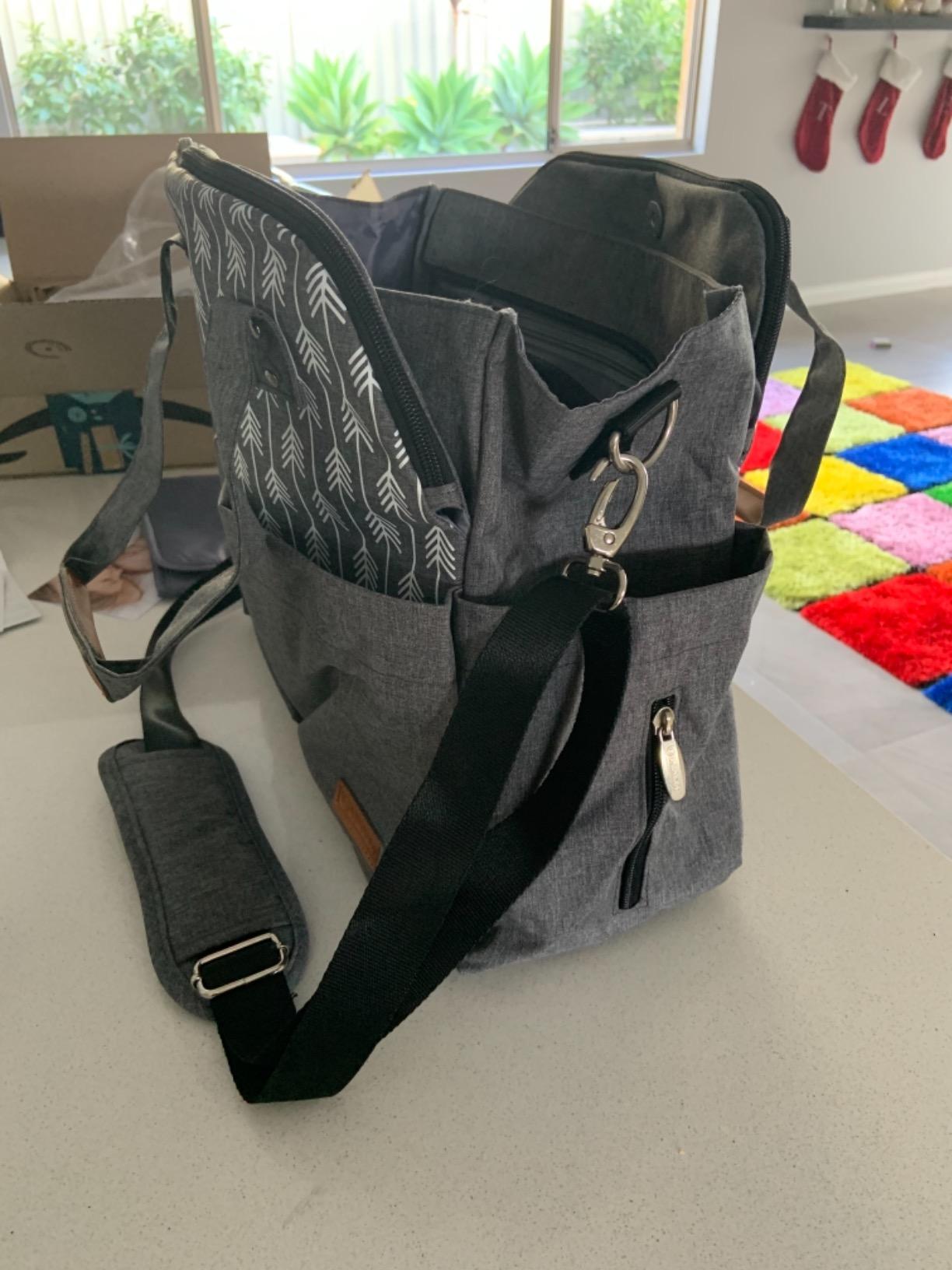 Nappy Changing Bag Large Diaper Tote Bag Convertible Baby Bag for Mom ...
