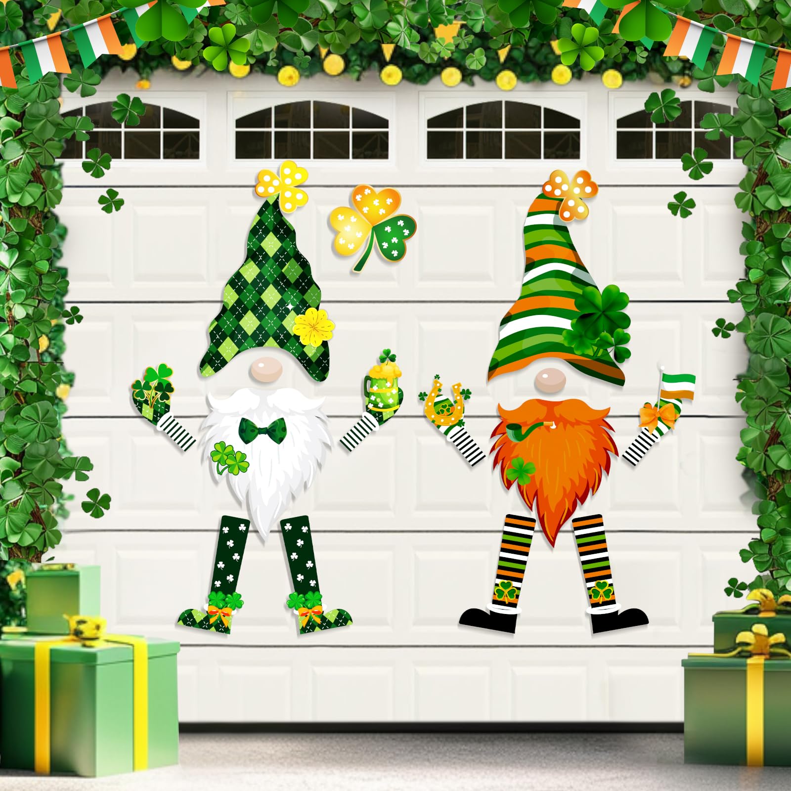 Amazon.com: 2 Pcs St Patrick's Day Garage Door Decorations Magnets ...