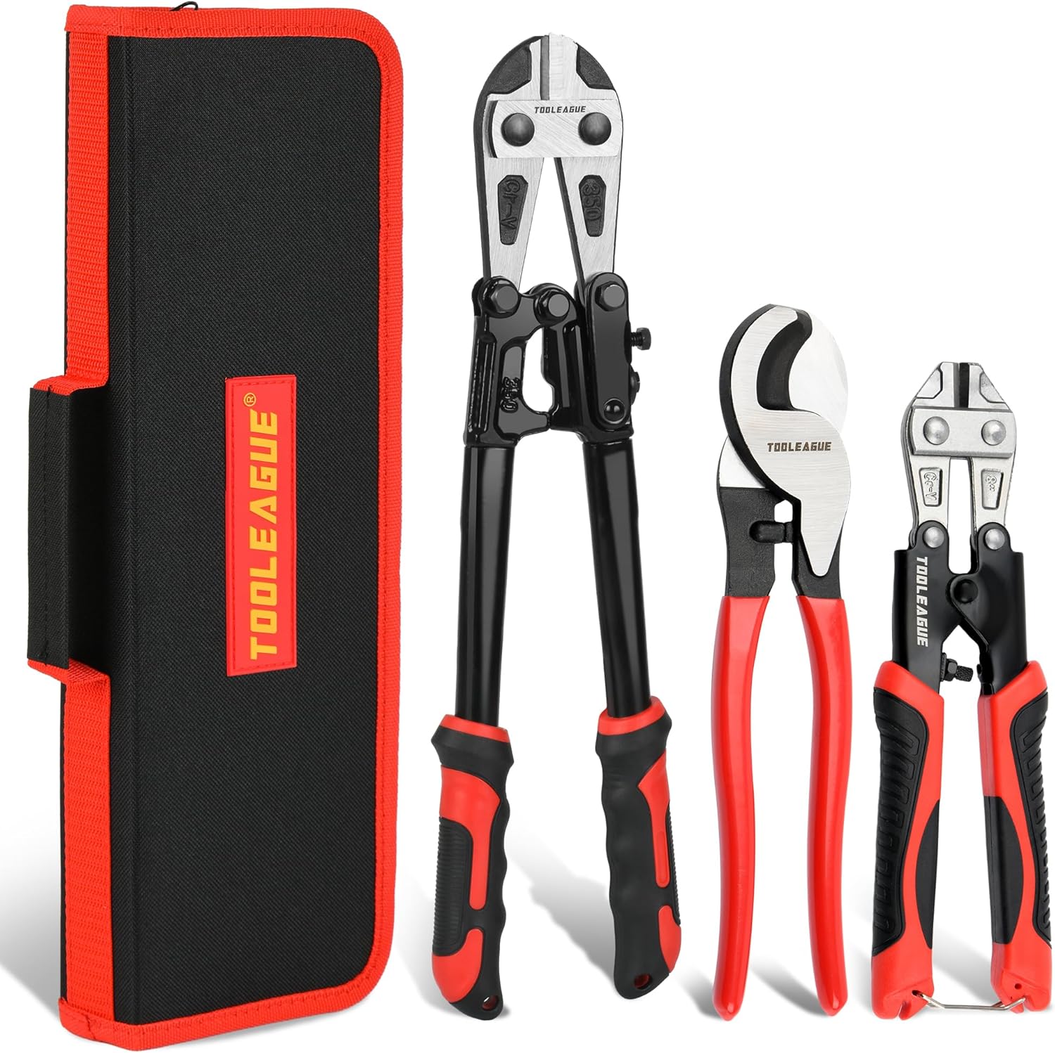 TOOLEAGUE 3Pcs Bolt Cutter Pliers Set,14" Heavy Duty Bolt Cutter,10 ...