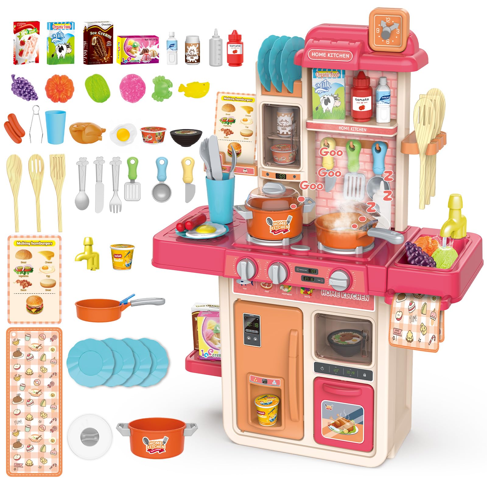 KalaDuck Cucina Giocattolo per Bambini, 42Pieces Cucina Bambini con Set ...