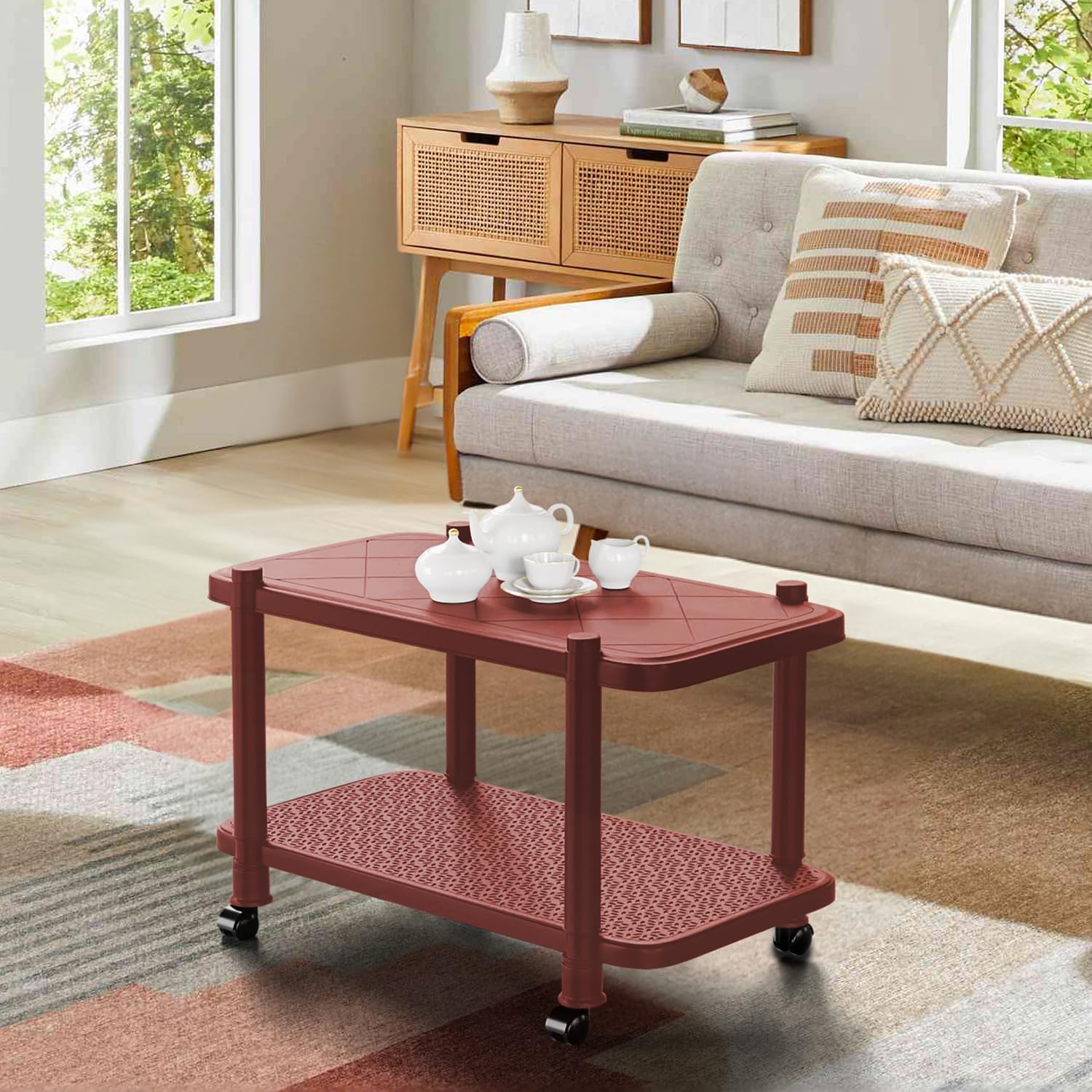 Cello Ornate Brown Centre Table/Coffee Table : Amazon.in: Home & Kitchen