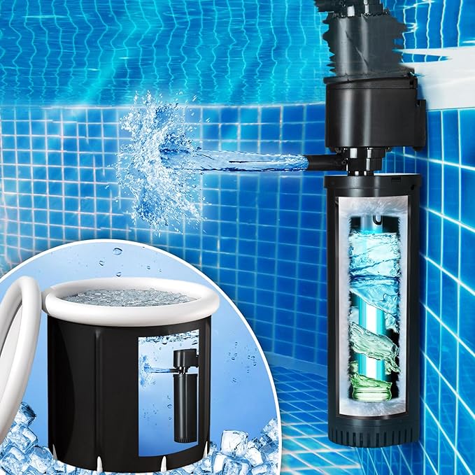 Amazon.com: TARARIUM 400GPH Cold Plunge Filter for 100-800 Gal U-V ...