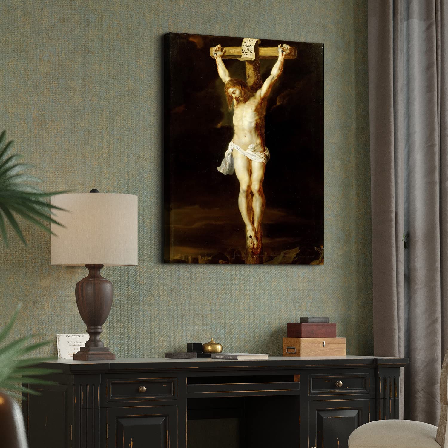 Gesù Sulla Croce Dipinto Famoso Crocifisso Di Michelangelo