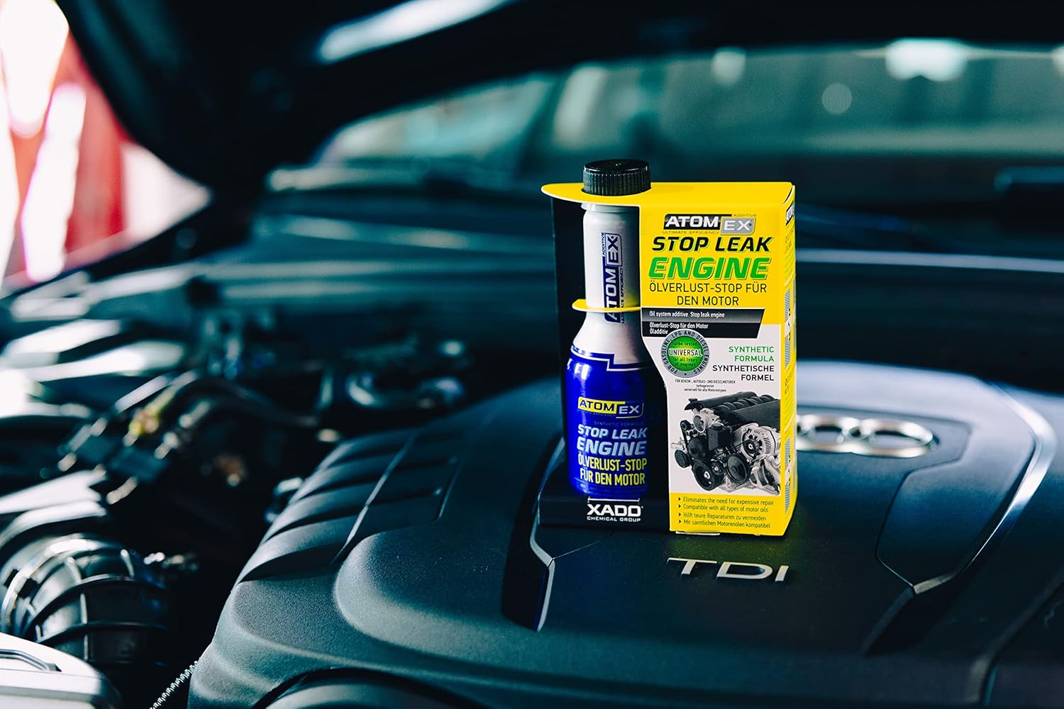 XADO ATOMEX Stop Leak Engine Oil Additive - Repair Gaskets & Seals ...