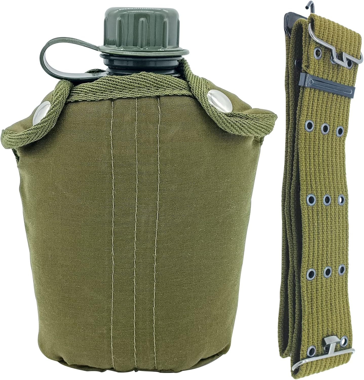 Amazon.com : Plastic Military Canteen, 1 Quart Portable Army Water ...