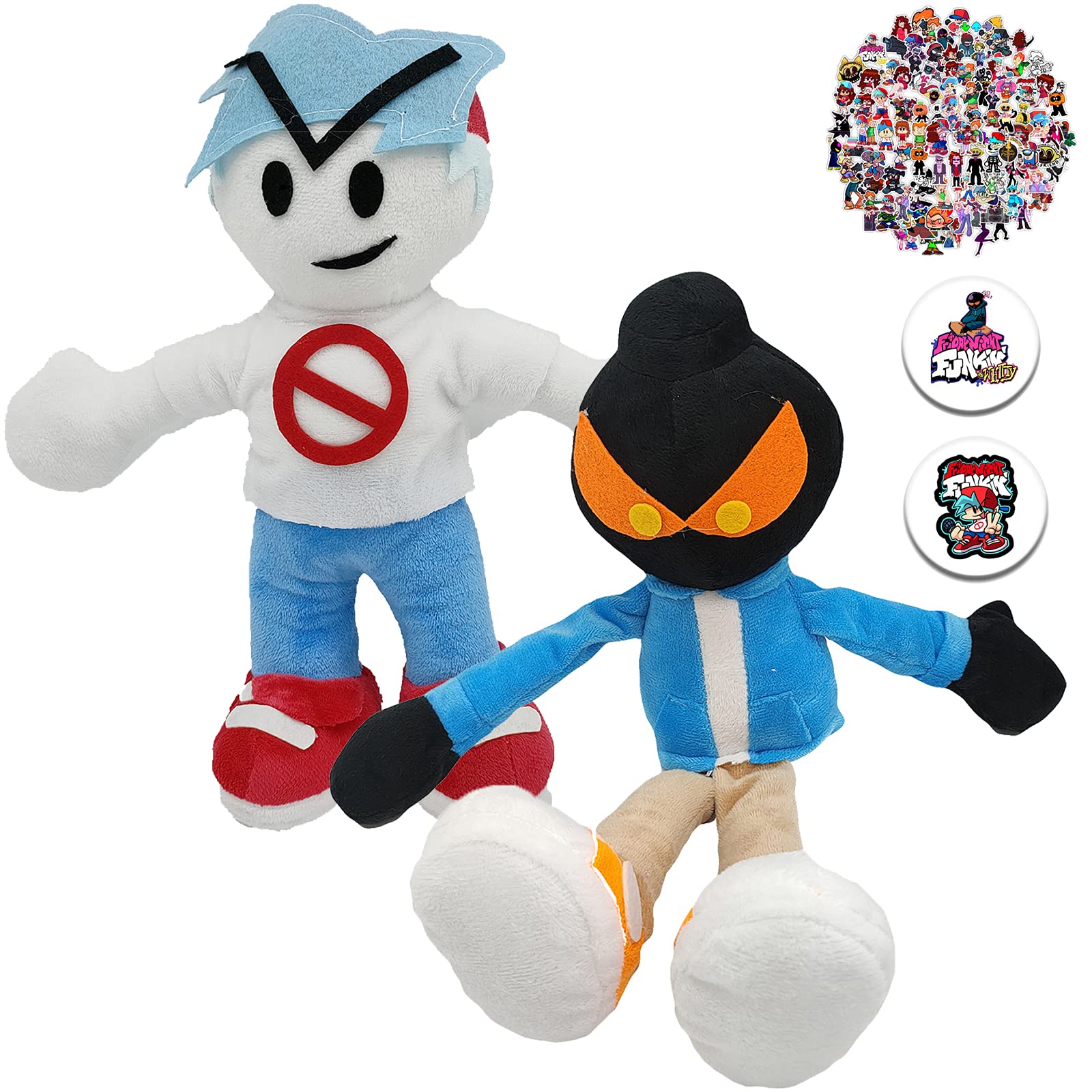13 7inch 35cm Fnf Whitty Plush And Boyfriend Plush Soft | Desertcart ...