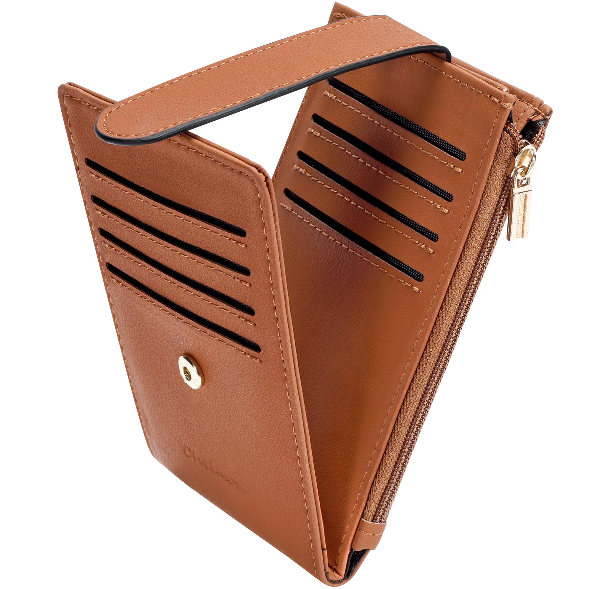 Amazon.com: Chelmon Womens Wallet Slim RFID Blocking Bifold Multi Card ...