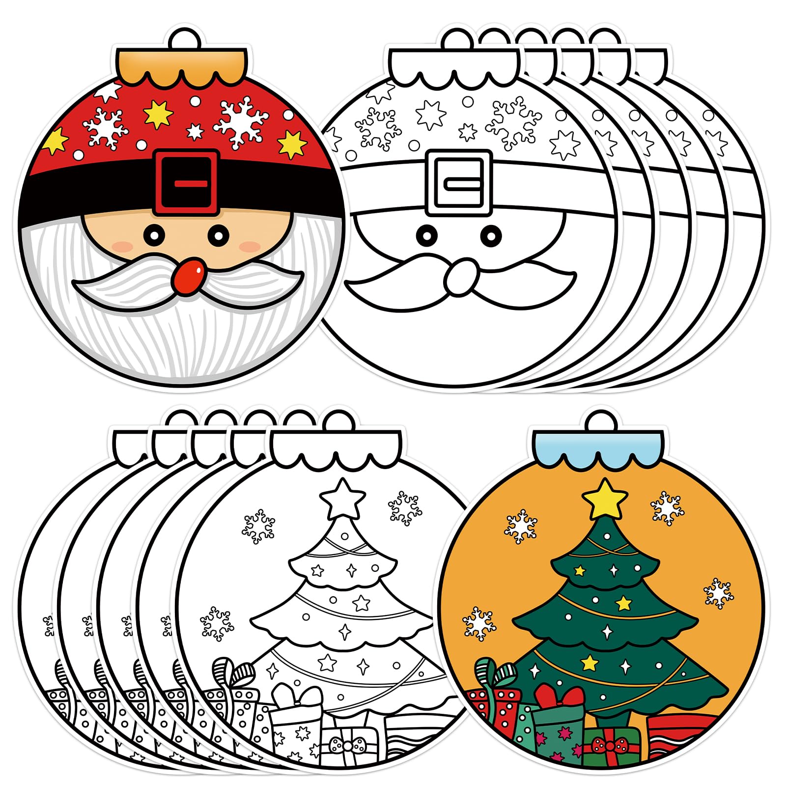 Amazon.com: Disposable Christmas Coloring Paper Placemats for Kids ...