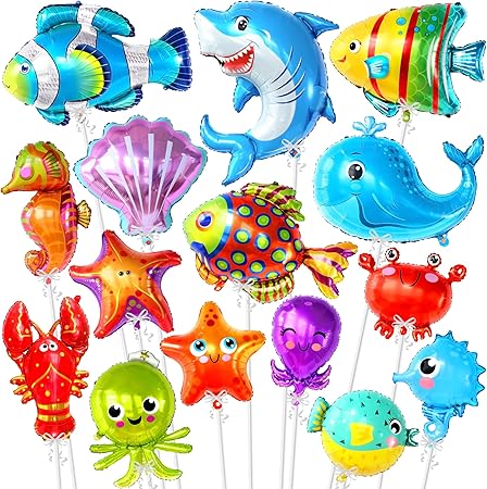 Amazon.com: KatchOn, Big Fish Balloons for Under the Sea Party ...