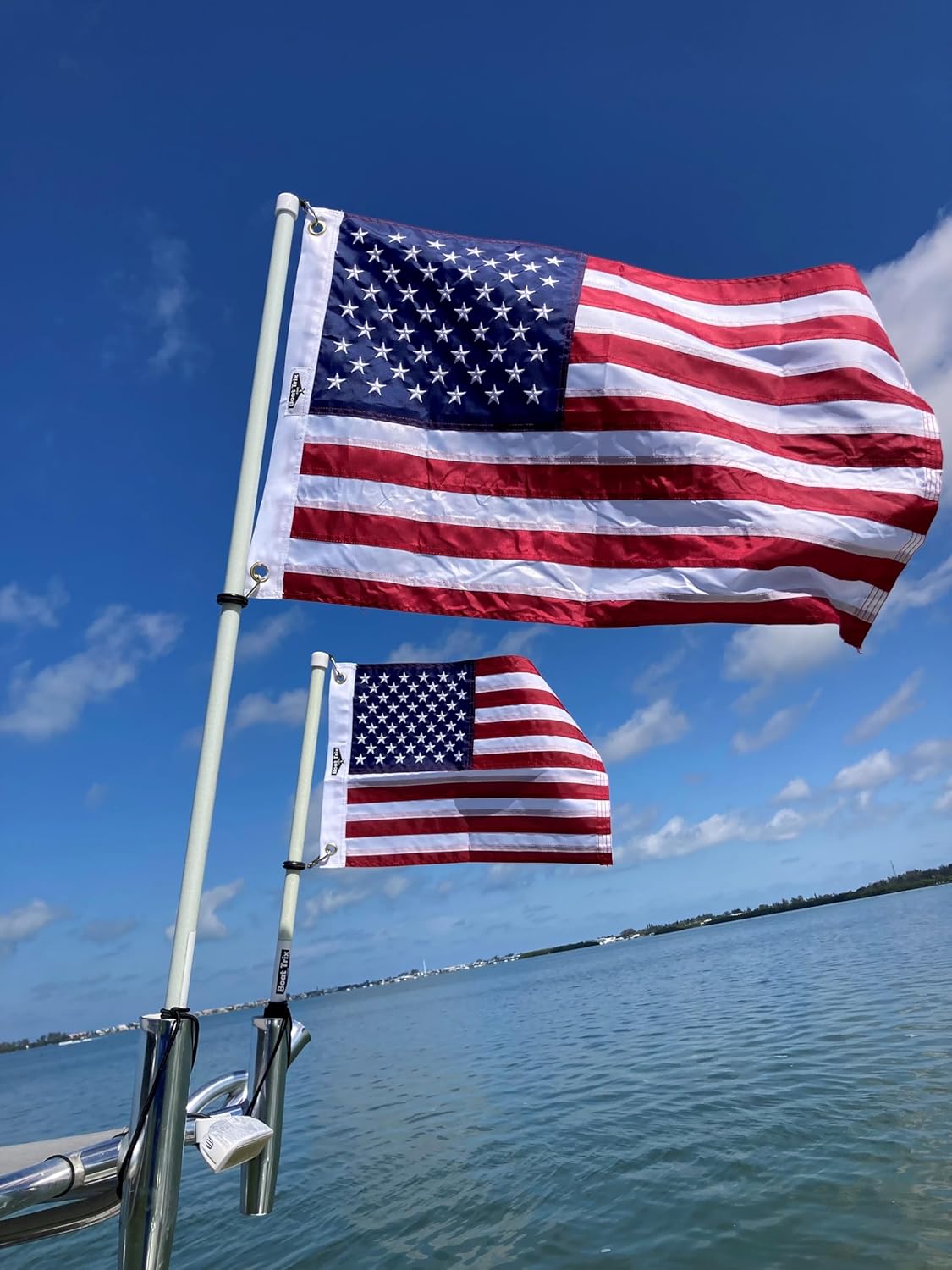 Amazon.com : Boat Trix American Flag Pole Set, 20 x 30 Flag, 4 foot ...