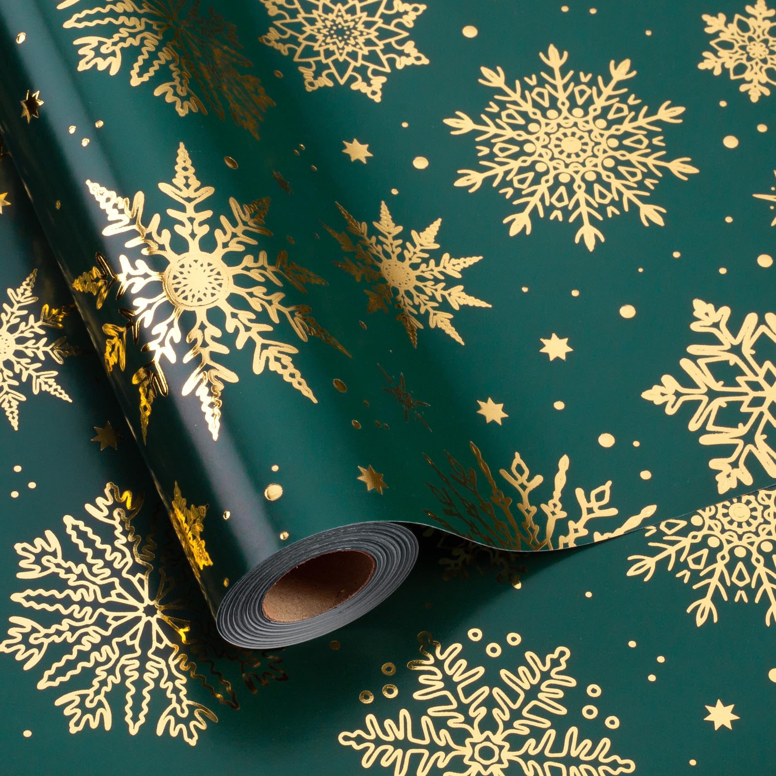 Amazon.com: Burymento Christmas Wrapping Paper Mini Rolls, Green Gift ...