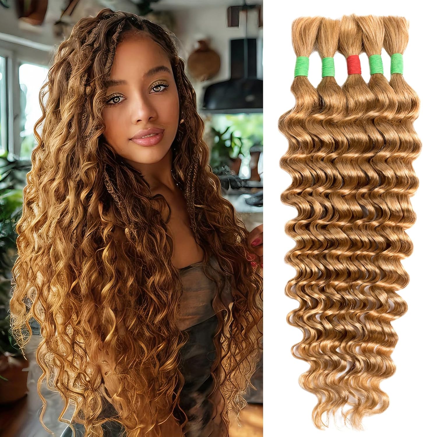 Boho Braids Human Hair Extensions for Braiding Human Braiding Hair for ...