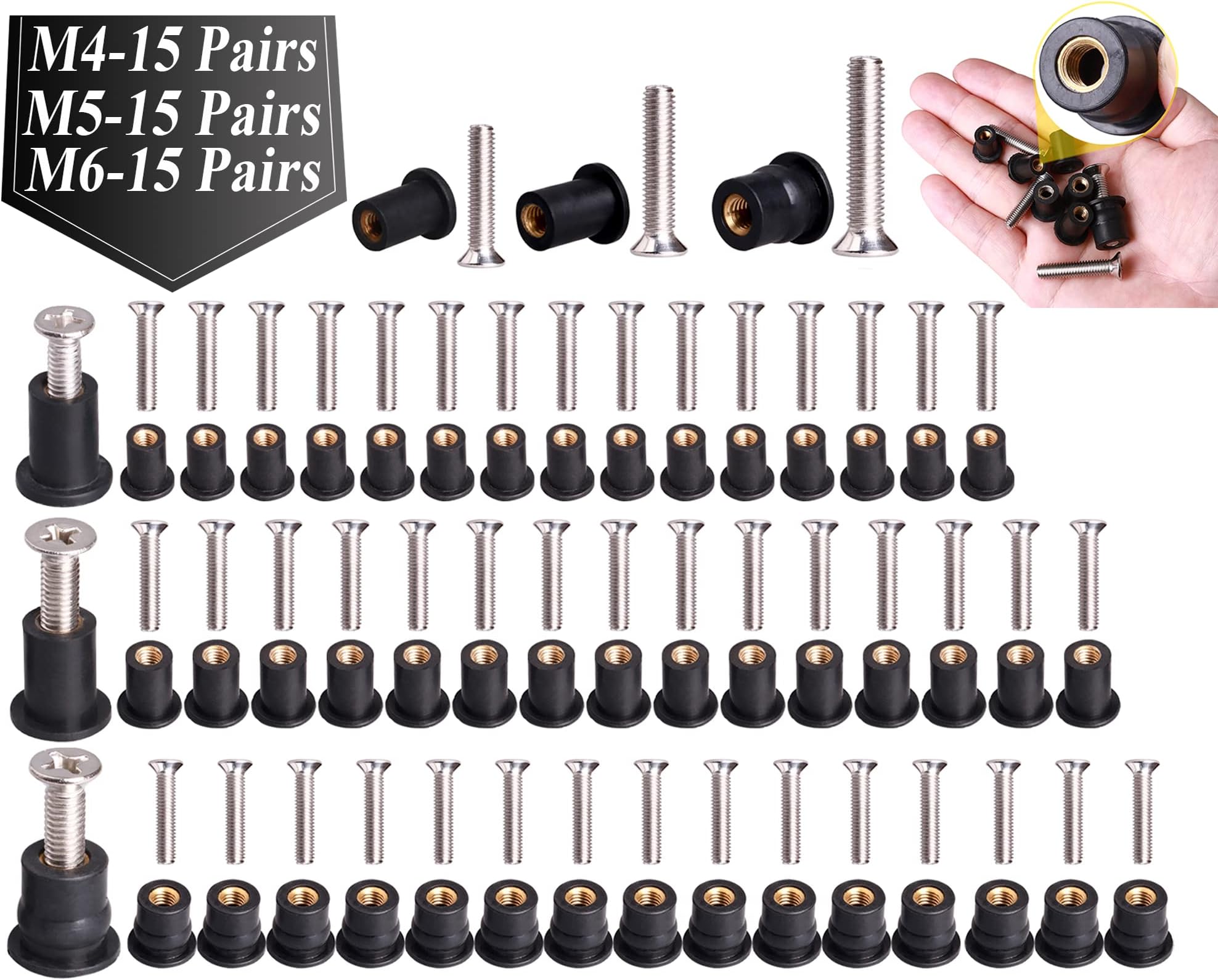 Amazon.com: The Hillman Group 3327 ¼-20 x 3/4-Inch Expansion Nut, 10 ...