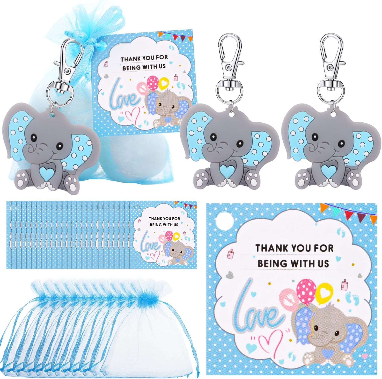 Amazon.com: 40 Sets Baby Shower Favors for Boys, Guests Gifts Including ...