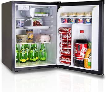 ADVWIN 73L Bar Fridge, Mini Bar Fridge Portable Fridge with Freezer ...