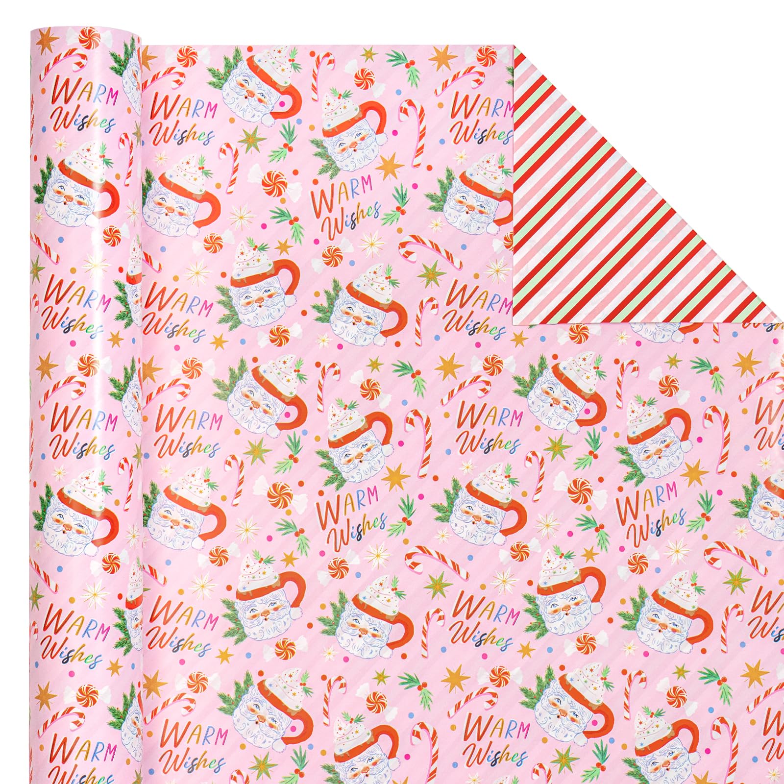 Snapklik.com : WRAPAHOLIC Reversible Christmas Wrapping Paper - Mini ...