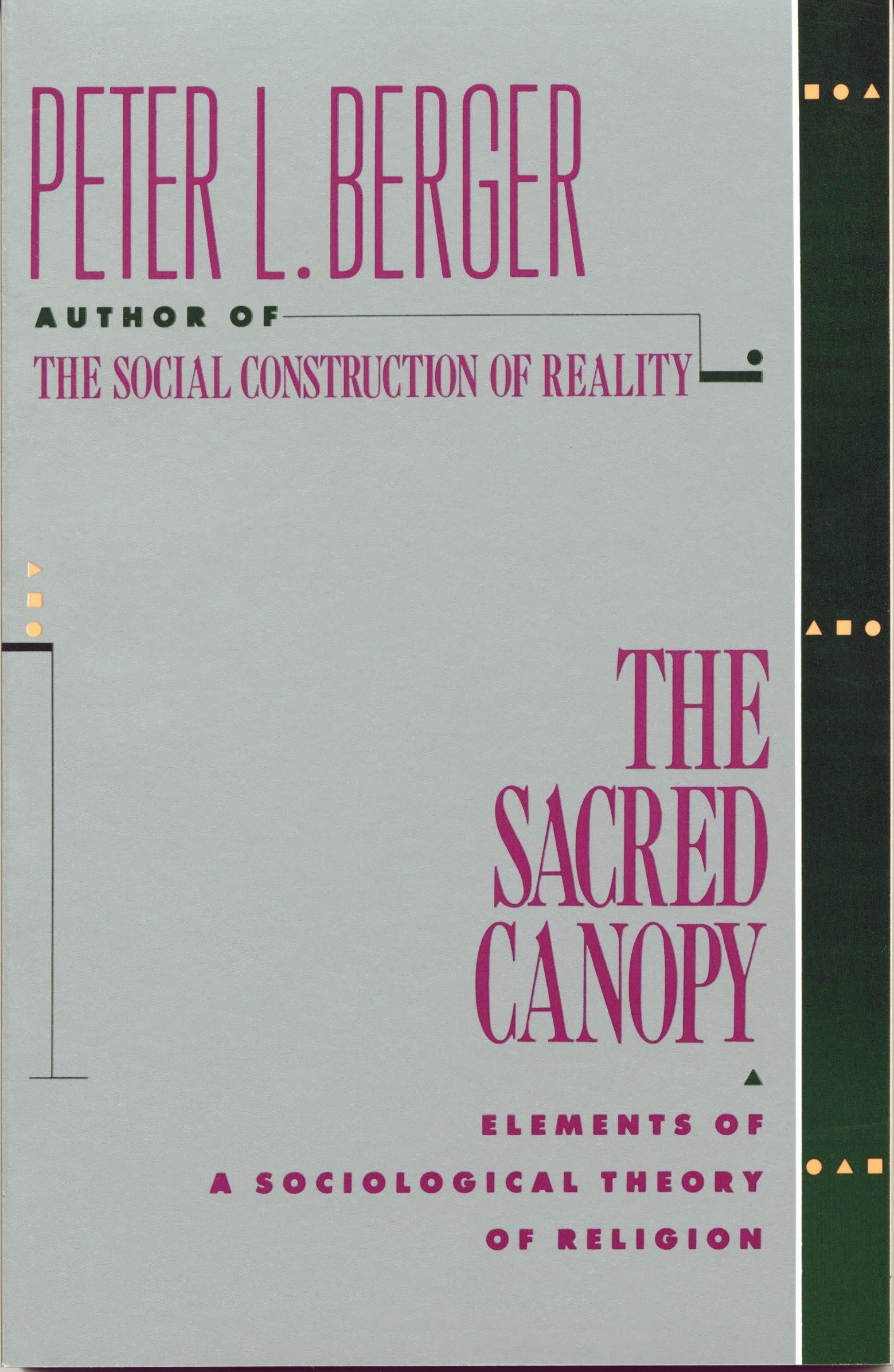 Amazon | The Sacred Canopy: Elements of a Sociological Theory of ...